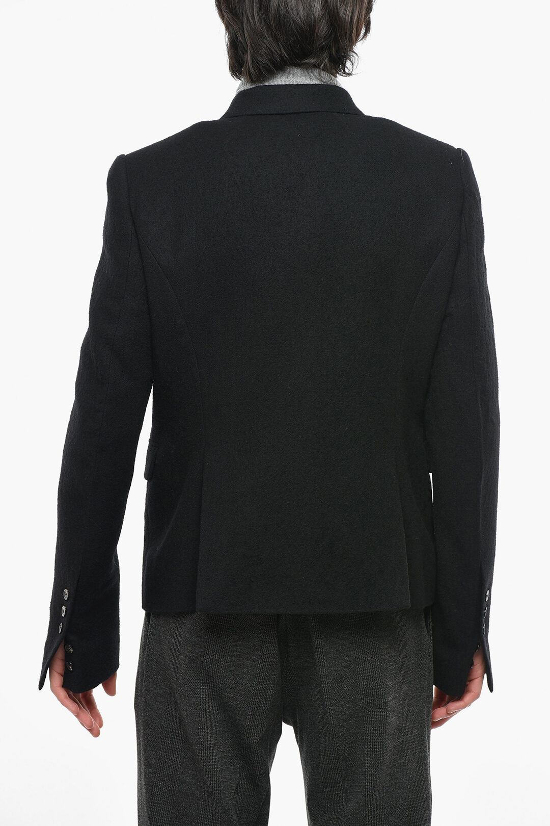 Rick Owens LARRY Double-breasted Wool Cloth Blazer men - Glamood Outlet