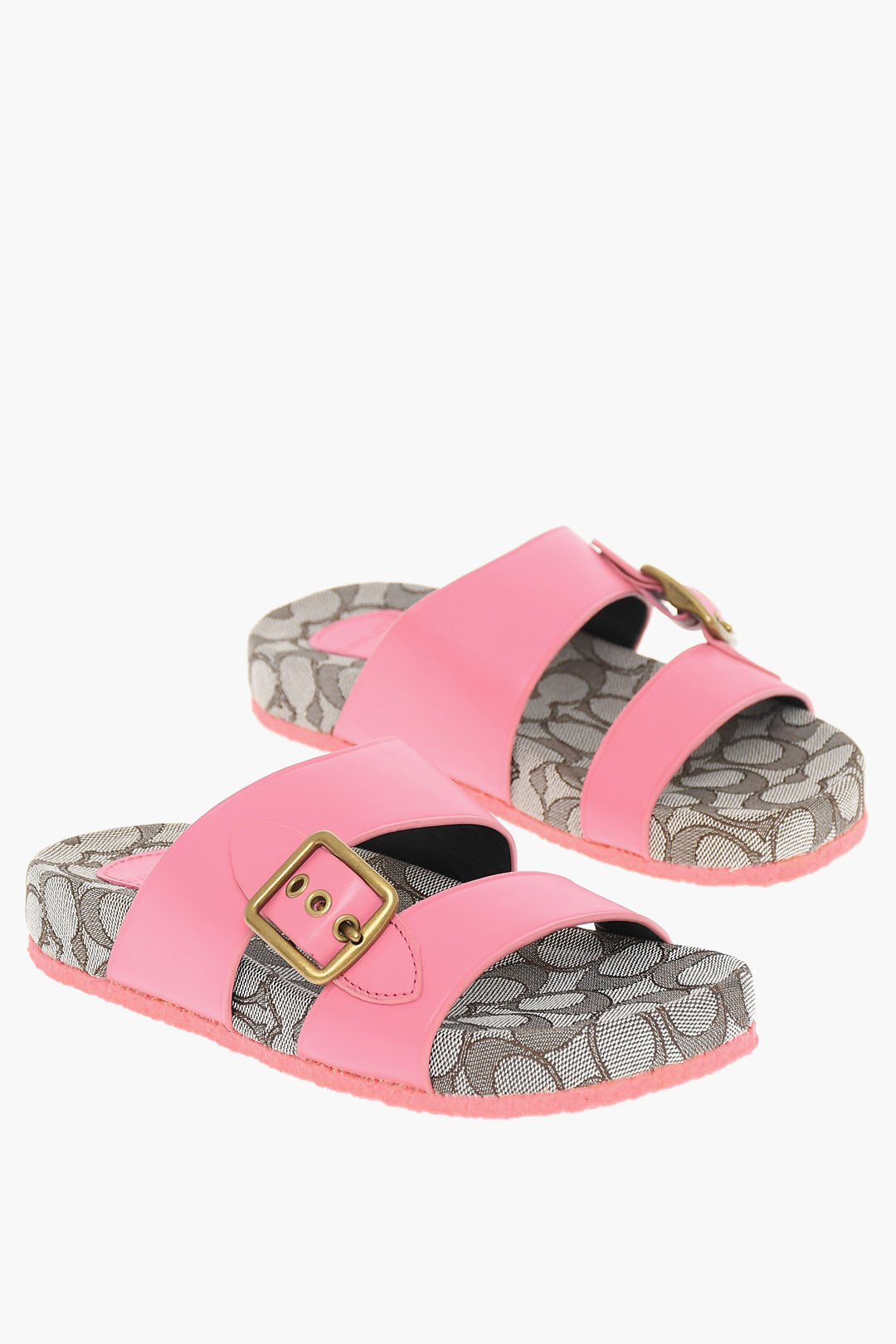 Coach Leather ADDISON Slides With Buckle women - Glamood Outlet