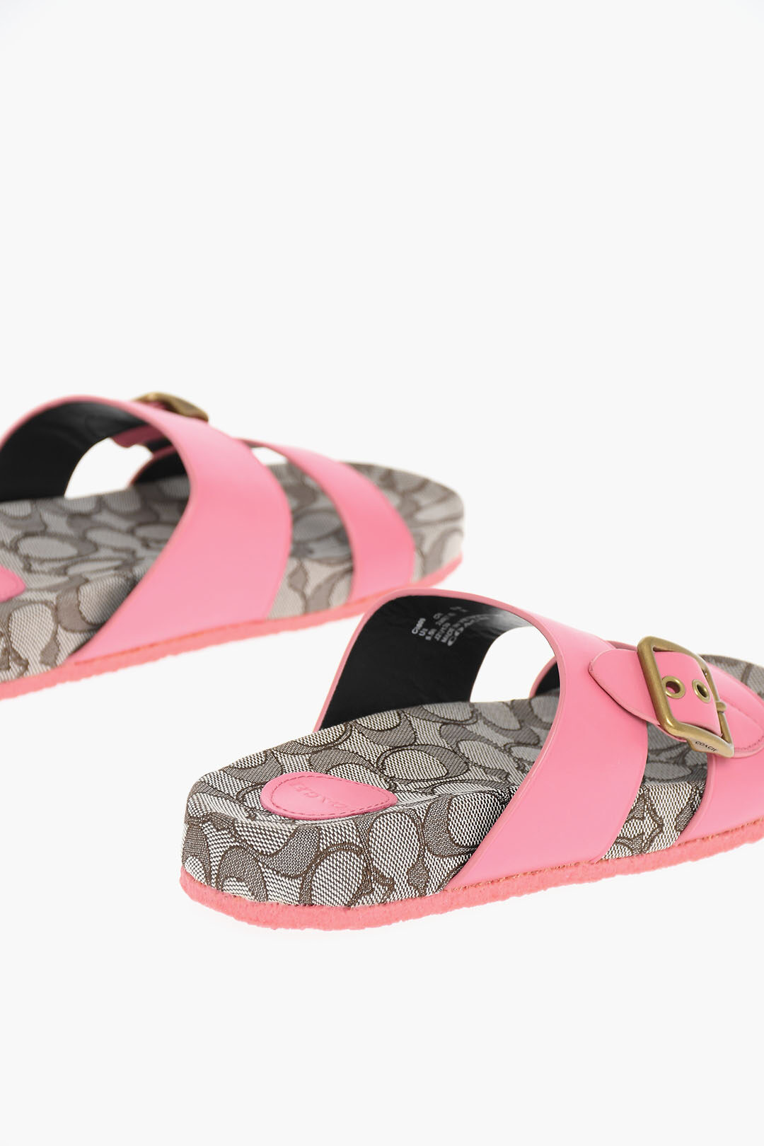 Coach Leather ADDISON Slides With Buckle women - Glamood Outlet