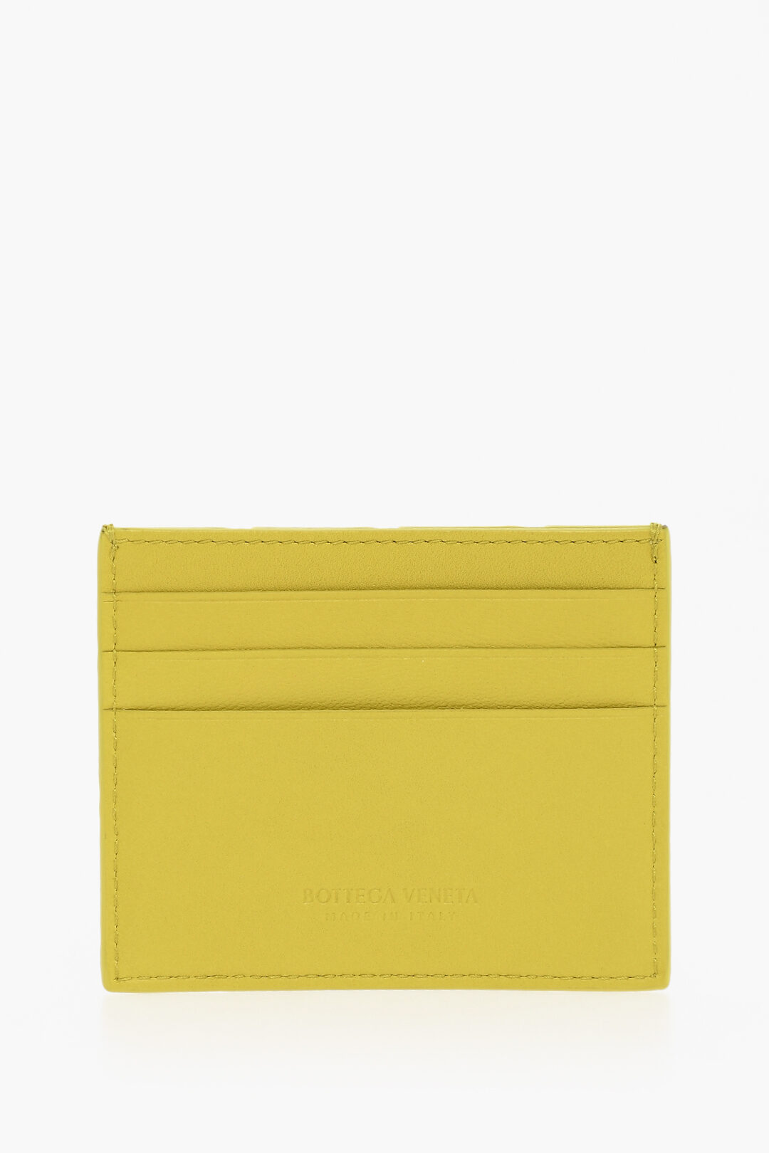 Bottega Veneta Leather and Rubber Card Holder with Intreccio Effect men ...