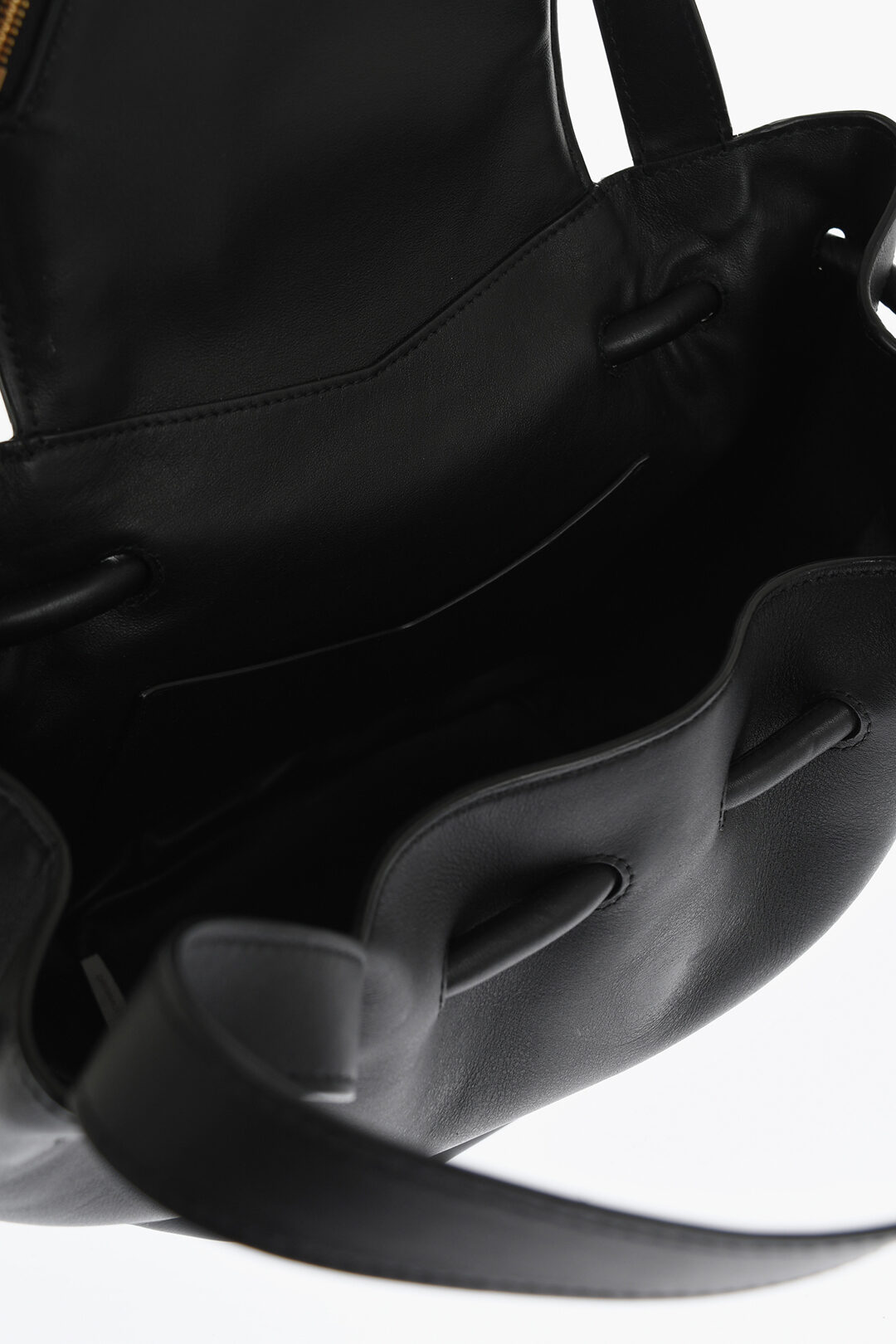 Bottega Veneta Leather BEAK Handbag with Triangular Pocket women ...