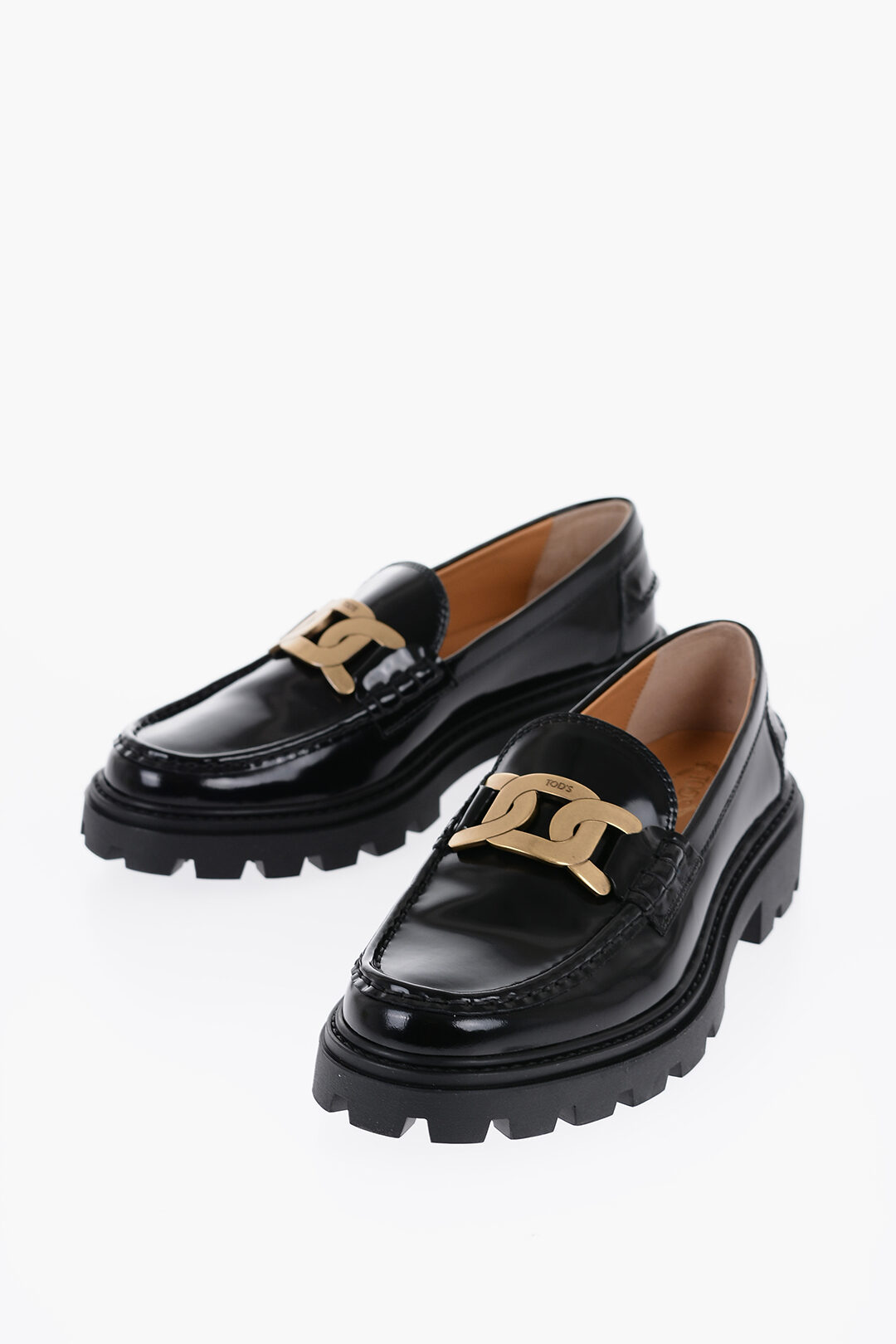 Tod's Leather Bit Loafers with Chain 5cm women - Glamood Outlet