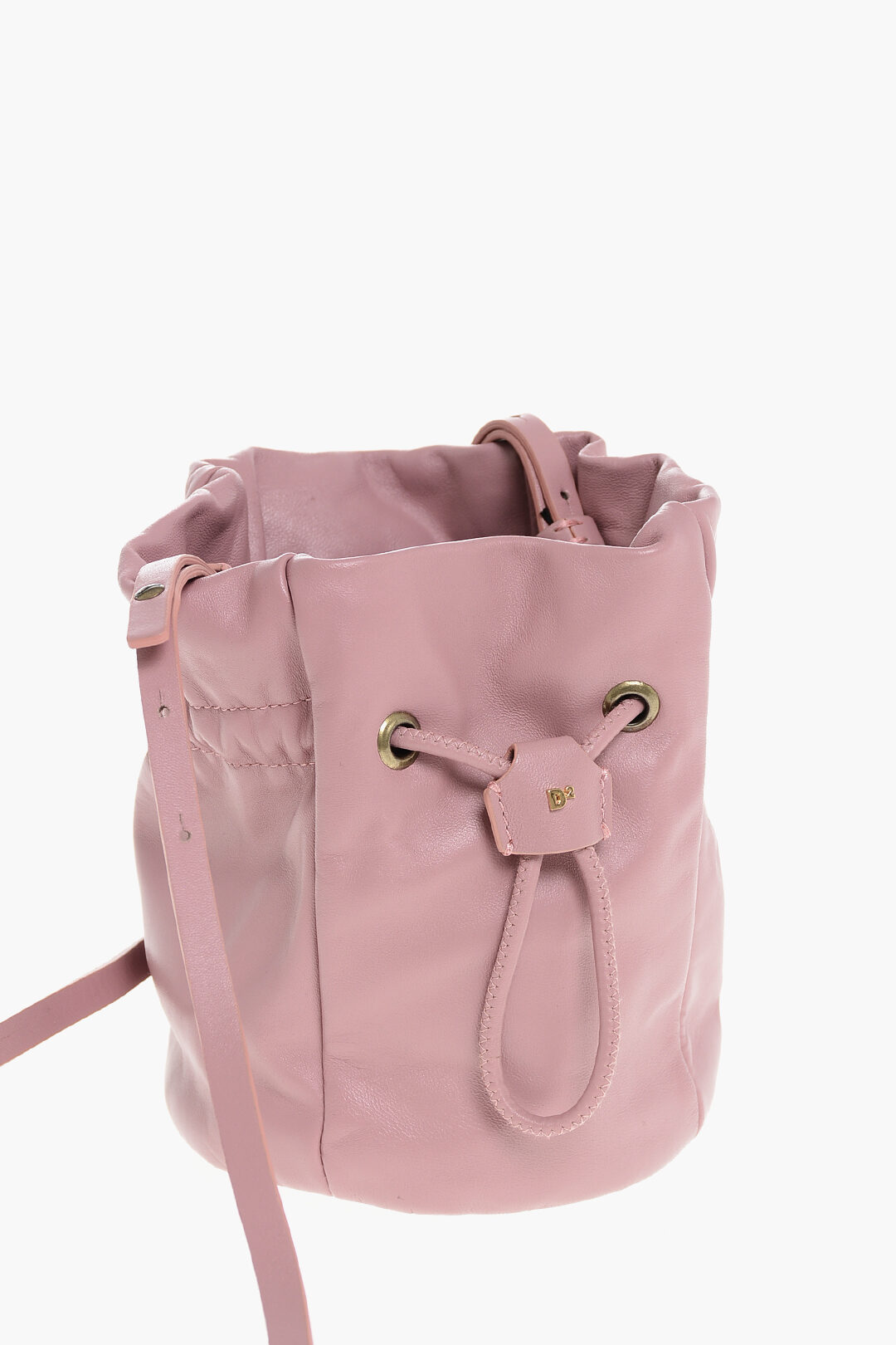 Dsquared2 Leather Bucket Bag with Removable Shoulder Strap women ...