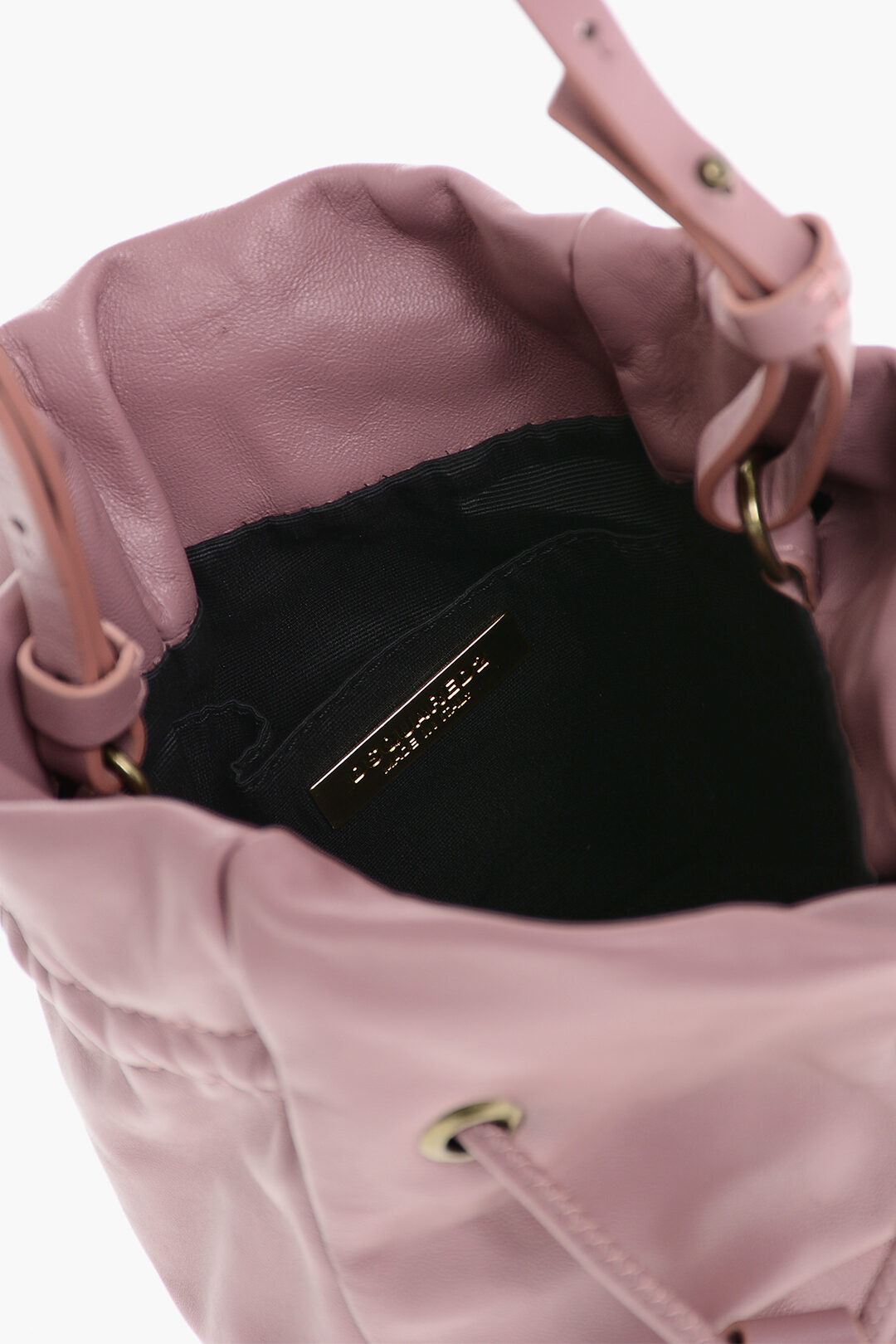 Dsquared2 Leather Bucket Bag with Removable Shoulder Strap women ...