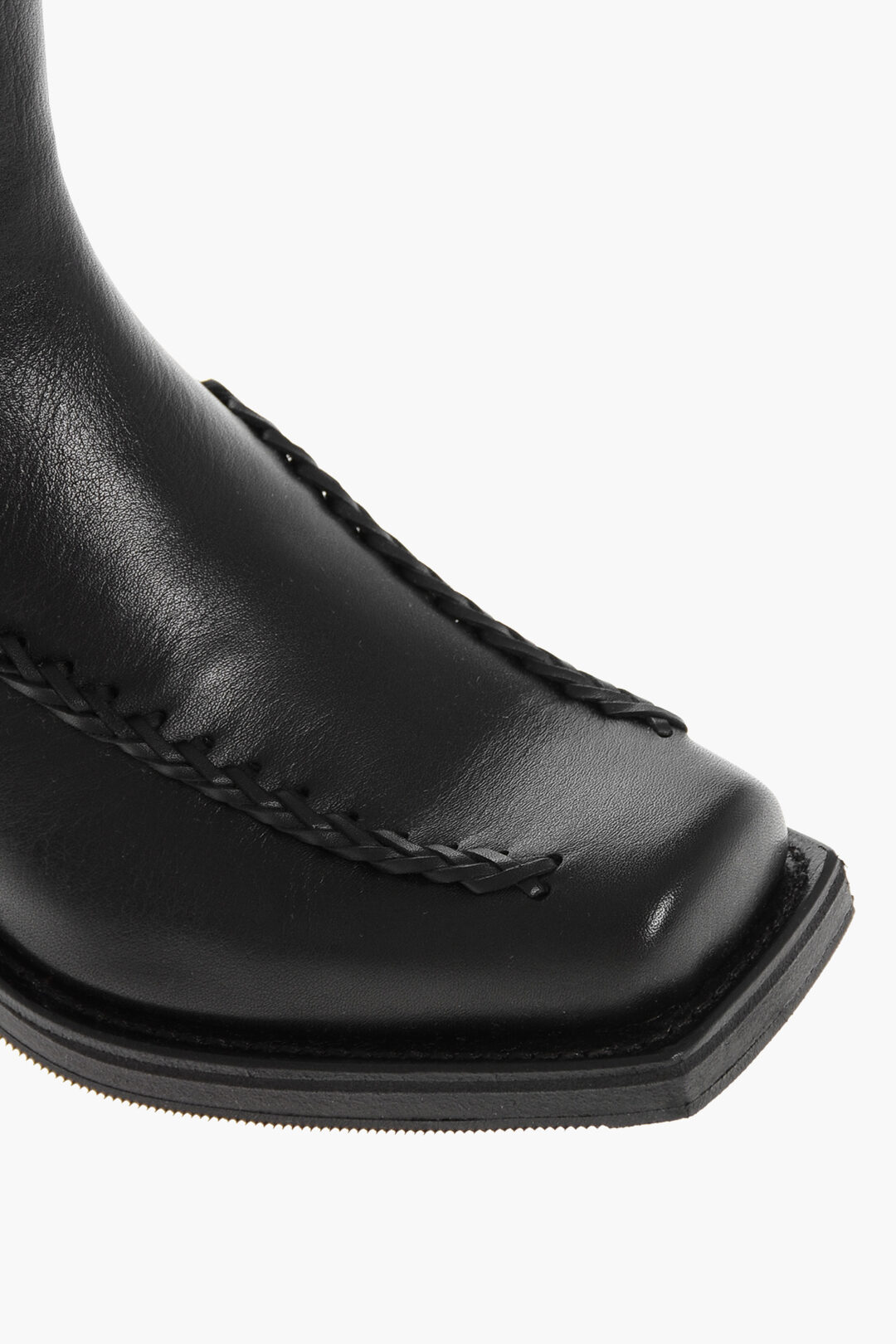 Hereu Leather Chelsea Boots with Square Toe 3cm women - Glamood Outlet
