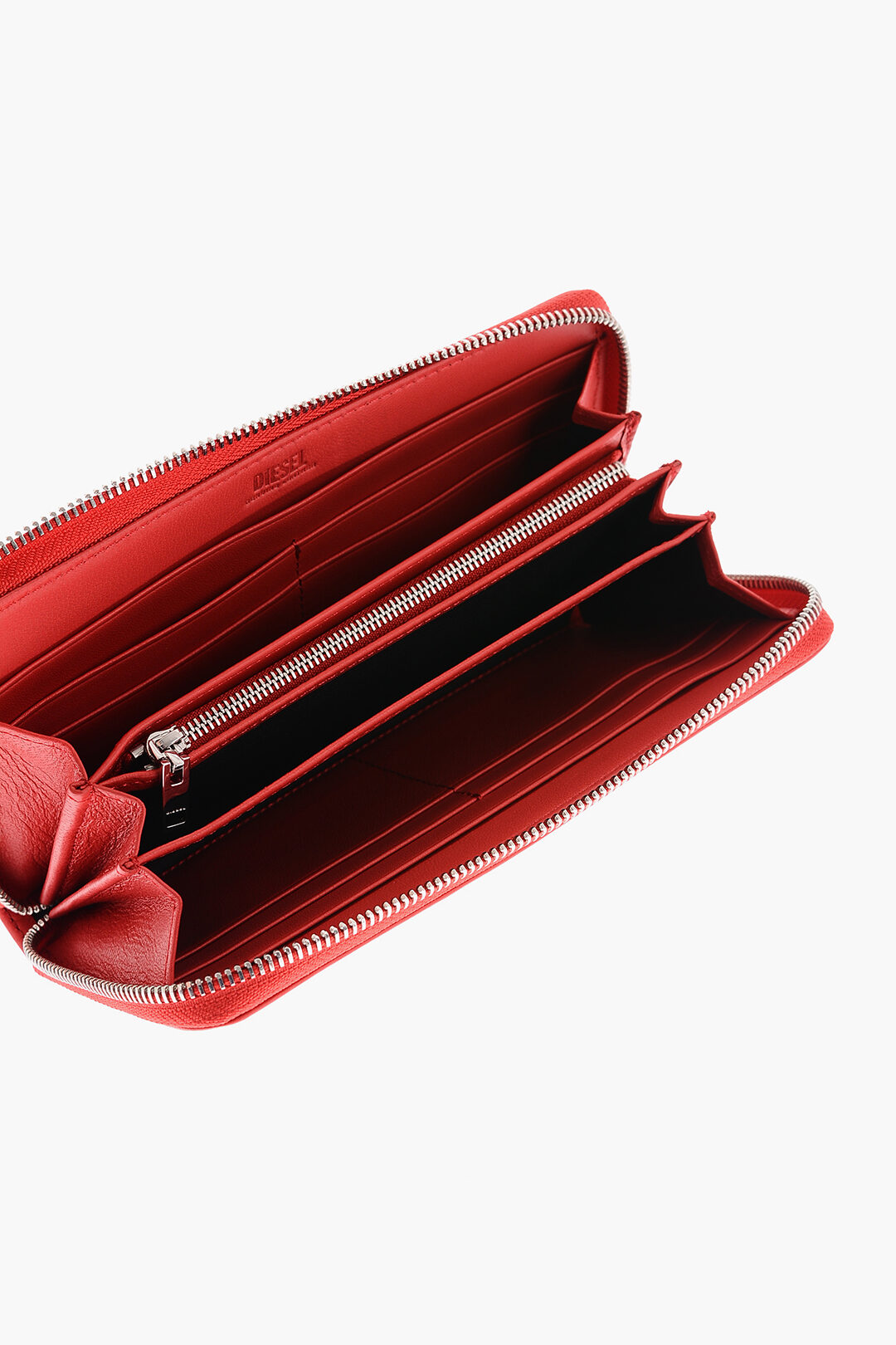 Diesel Leather Continental Wallet with Zip Closure men - Glamood Outlet