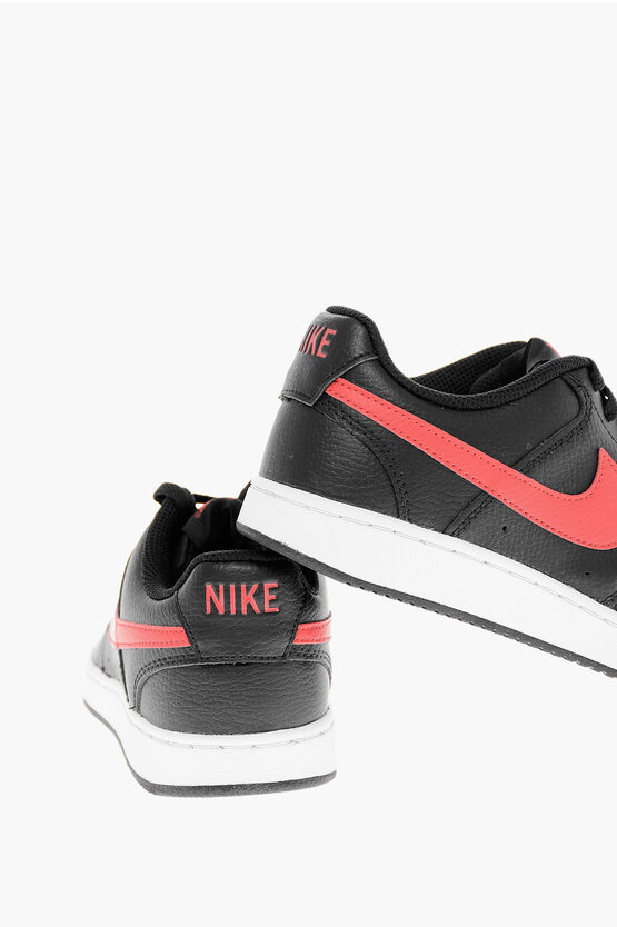 Nike Leather COURT VISION LO Sneakers with Contrasting Details men ...