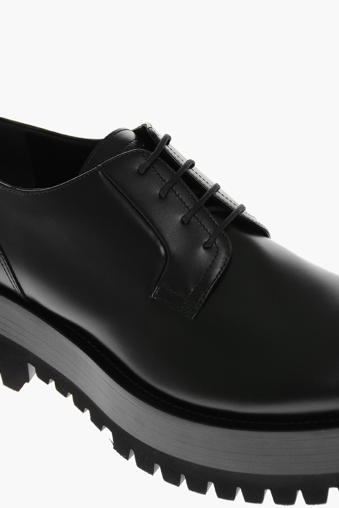 Valentino Leather Derby Shoes with Matte Effect men - Glamood Outlet