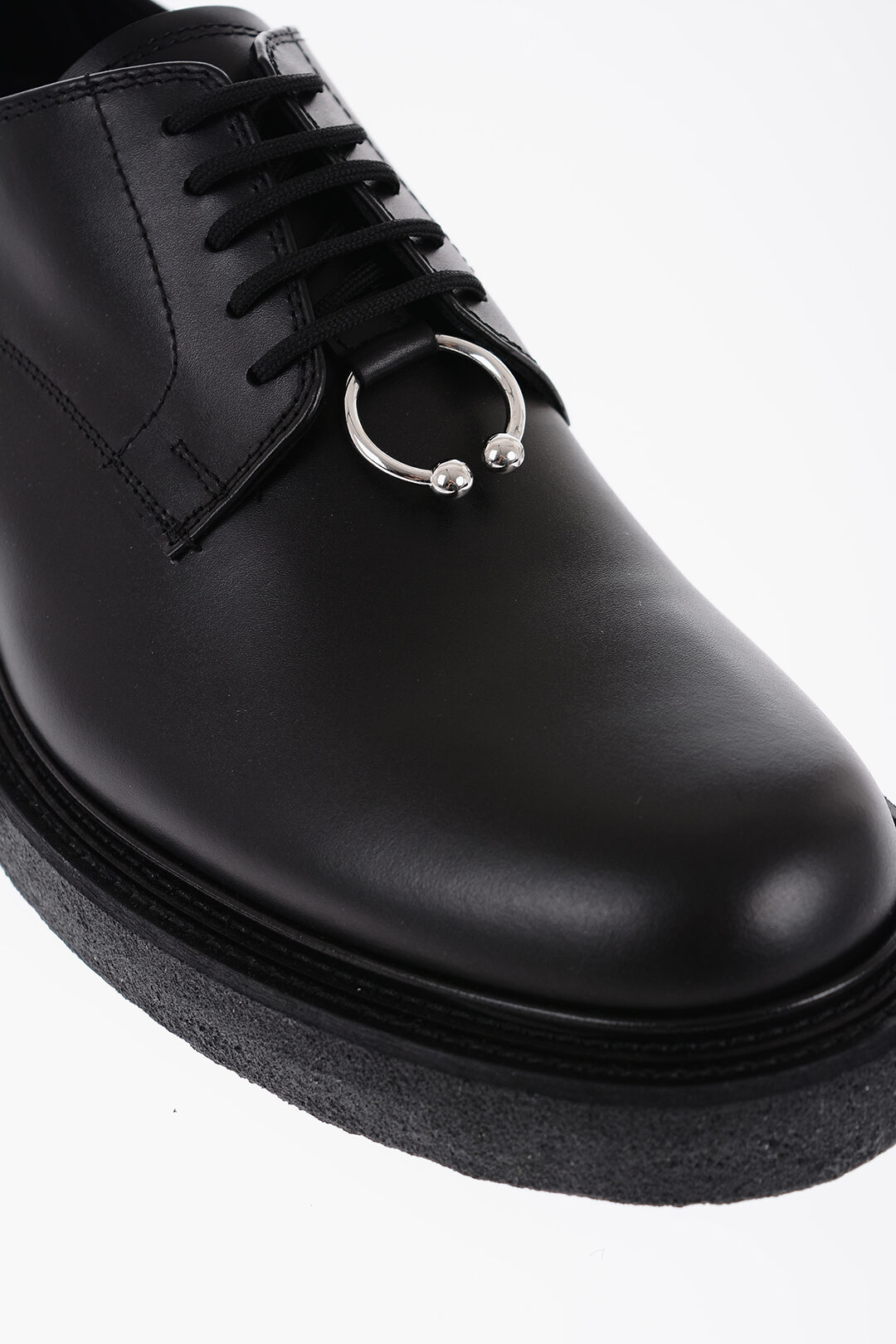 Neil Barrett Leather Derby Shoes With Piercing men - Glamood Outlet