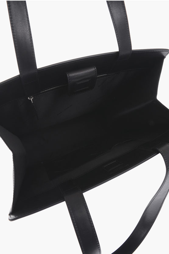 Off-White leather DIAG FORMAL tote bag with cut out details women ...