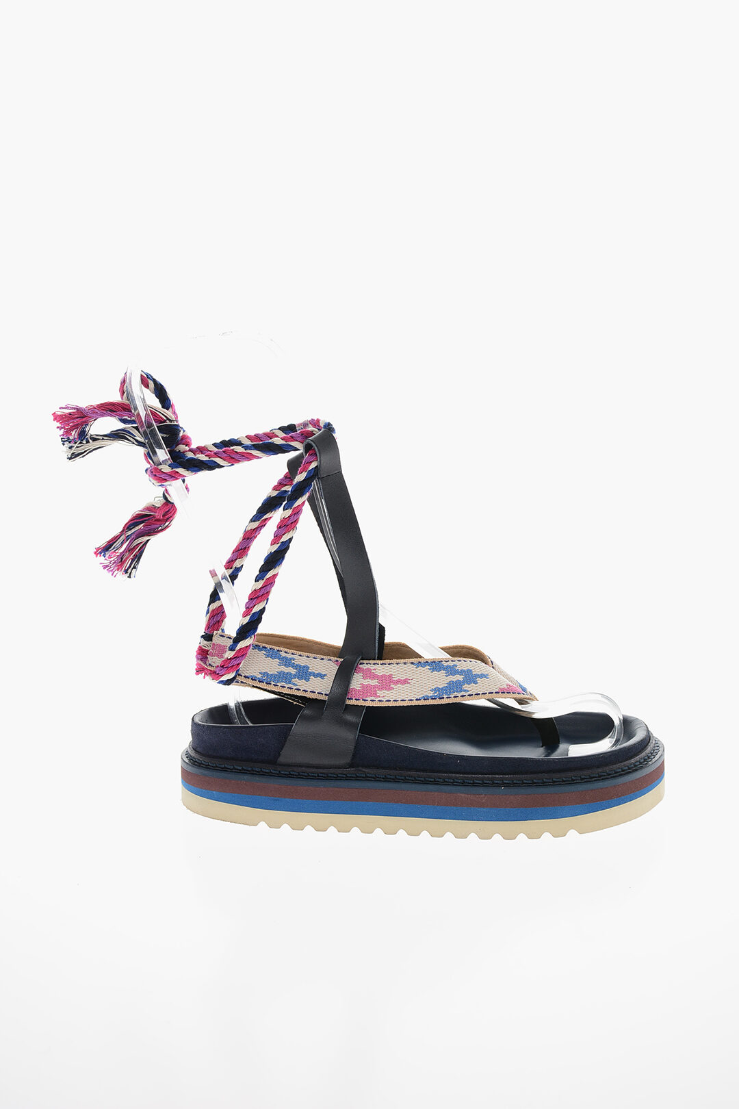 Isabel Marant Leather EDEME Thong Sandals with Chunky Sole women ...