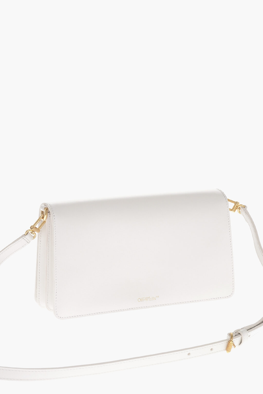 Off-White Leather JITNEY 1.7 Crossbody Bag with Golden Logo women ...