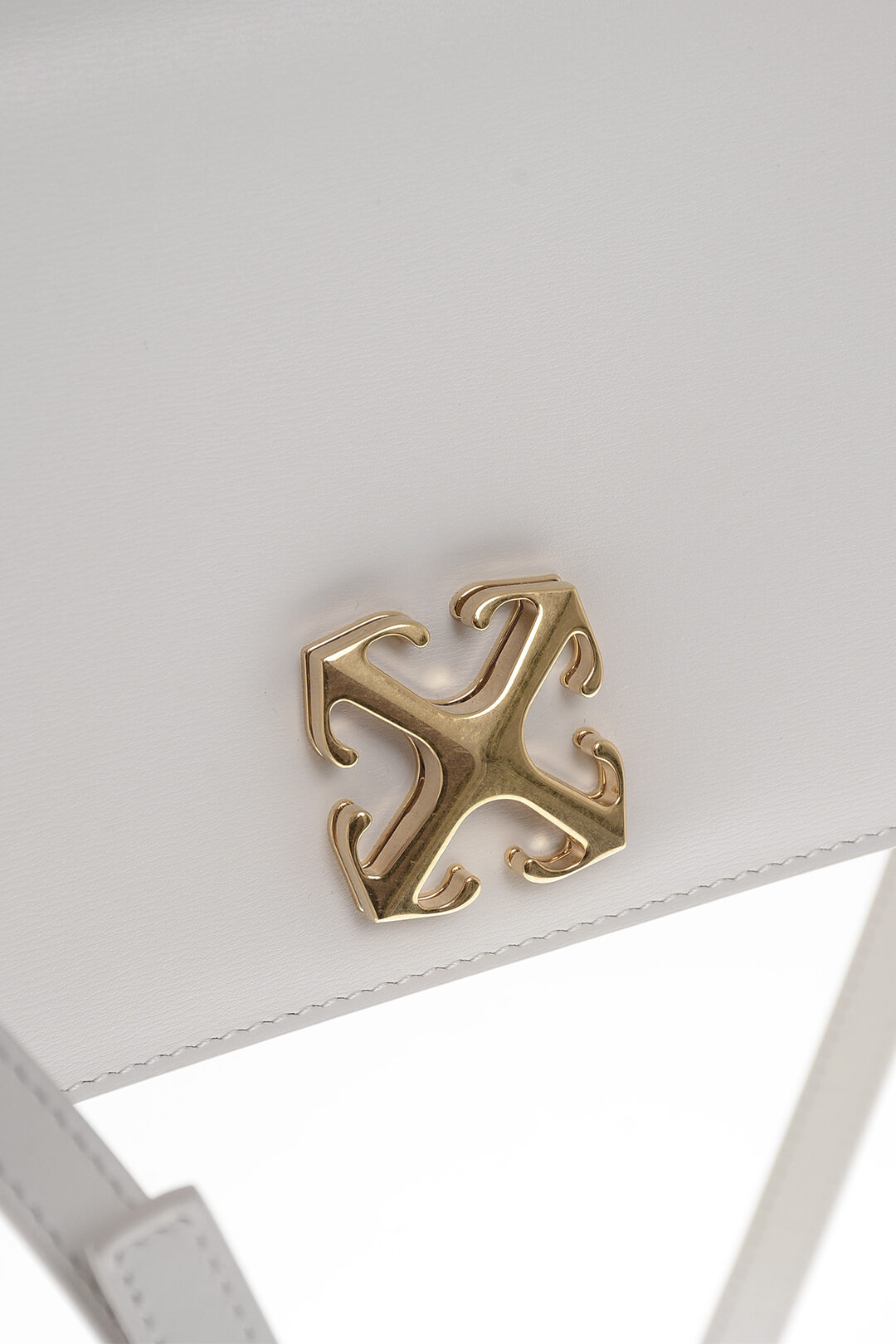 Off-White Leather JITNEY 1.7 Crossbody Bag with Golden Logo women ...