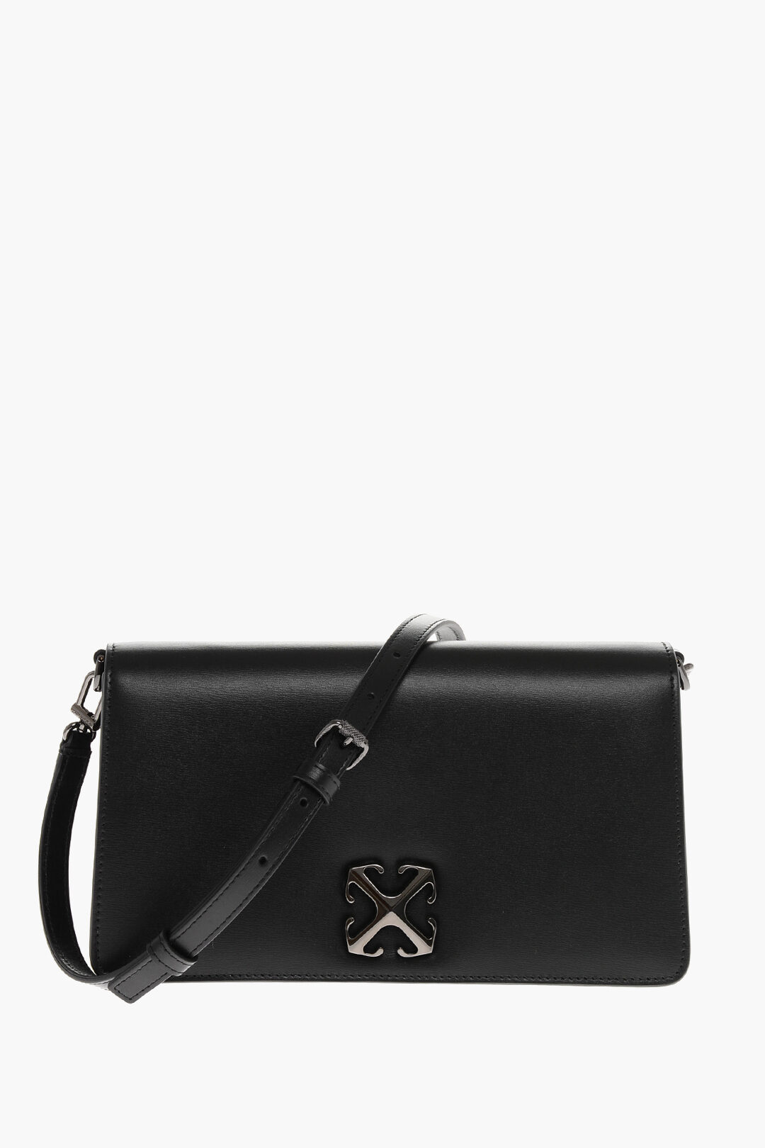 Off-White Leather JITNEY 1.7 Crossbody Bag with Silver-Tone Logo women ...