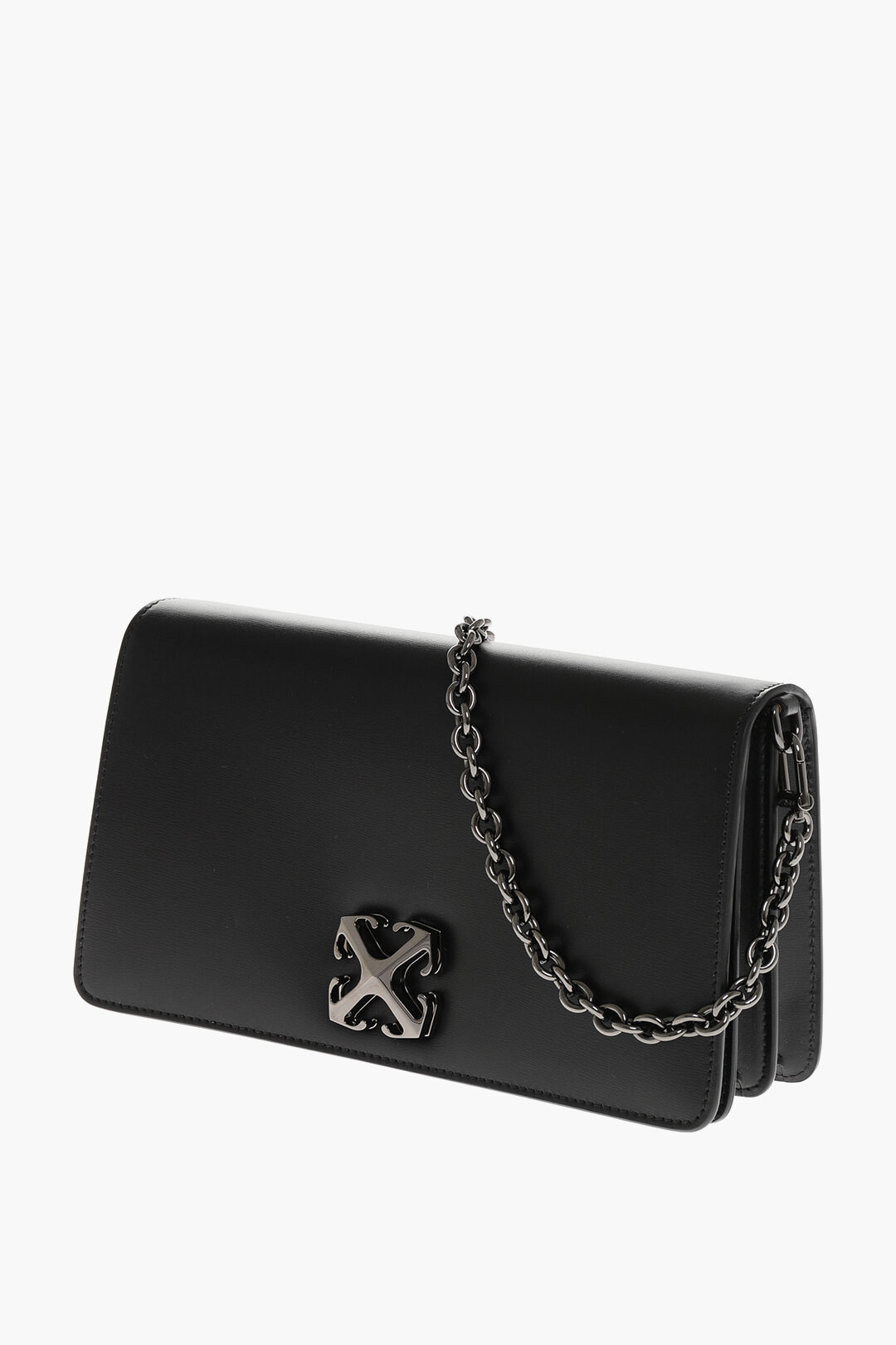 Off-White Leather JITNEY 1.7 Crossbody Bag with Silver-Tone Logo women ...