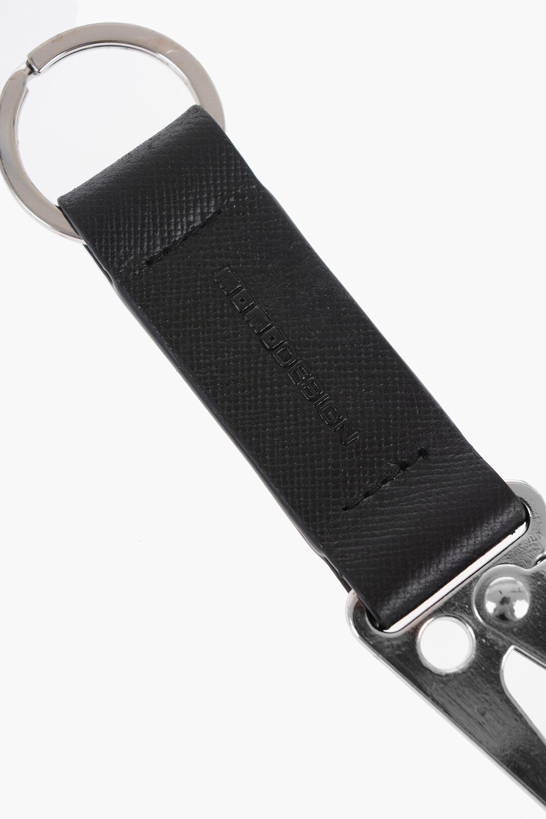Momodesign Leather Keychain With Embossed Logo men - Glamood Outlet