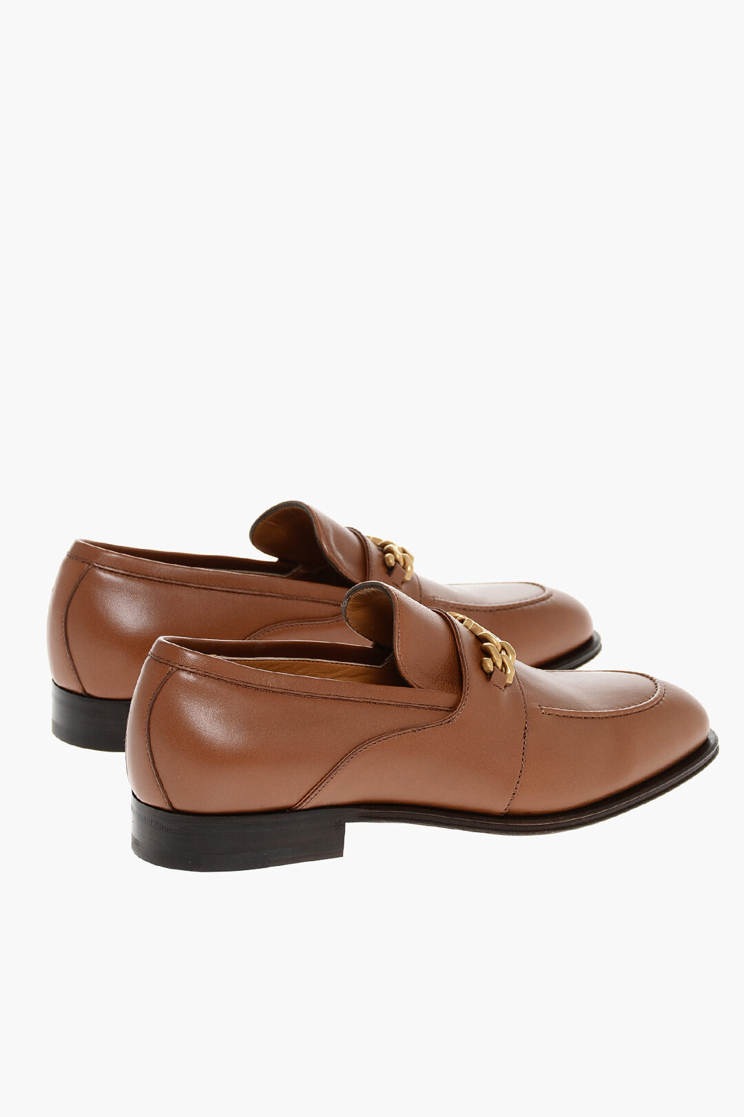 Gucci Leather Loafers With Chain Detail men - Glamood Outlet
