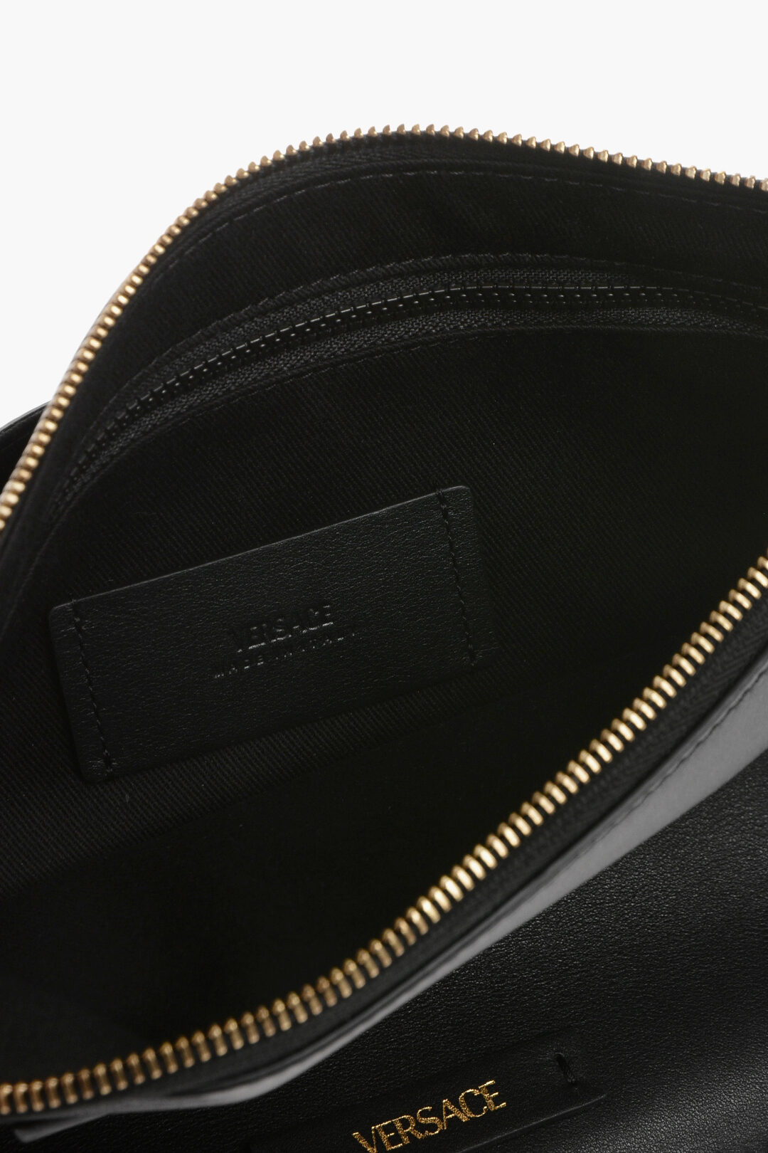 Versace Leather Maxi Pouch with Golden Detail men - Glamood Outlet