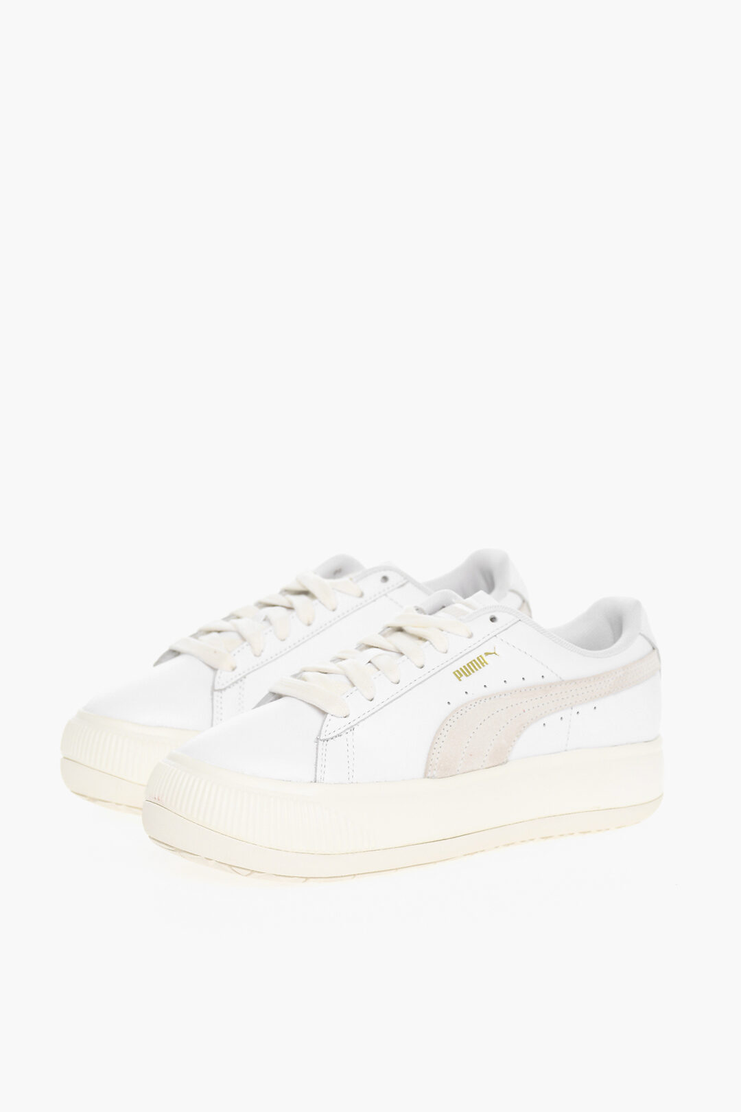 Puma Leather MAYU Sneakers With Suede Detail And Rubber Soles damen ...