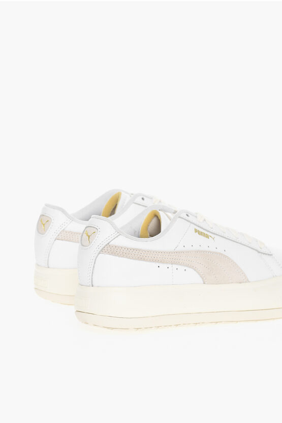 Puma Leather MAYU Sneakers With Suede Detail And Rubber Soles damen ...