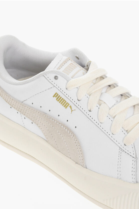 Puma Leather MAYU Sneakers With Suede Detail And Rubber Soles damen ...