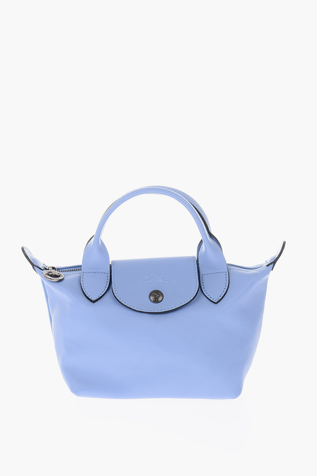 Longchamp Leather Mini Handbag With Removable Shoulder Strap Women
