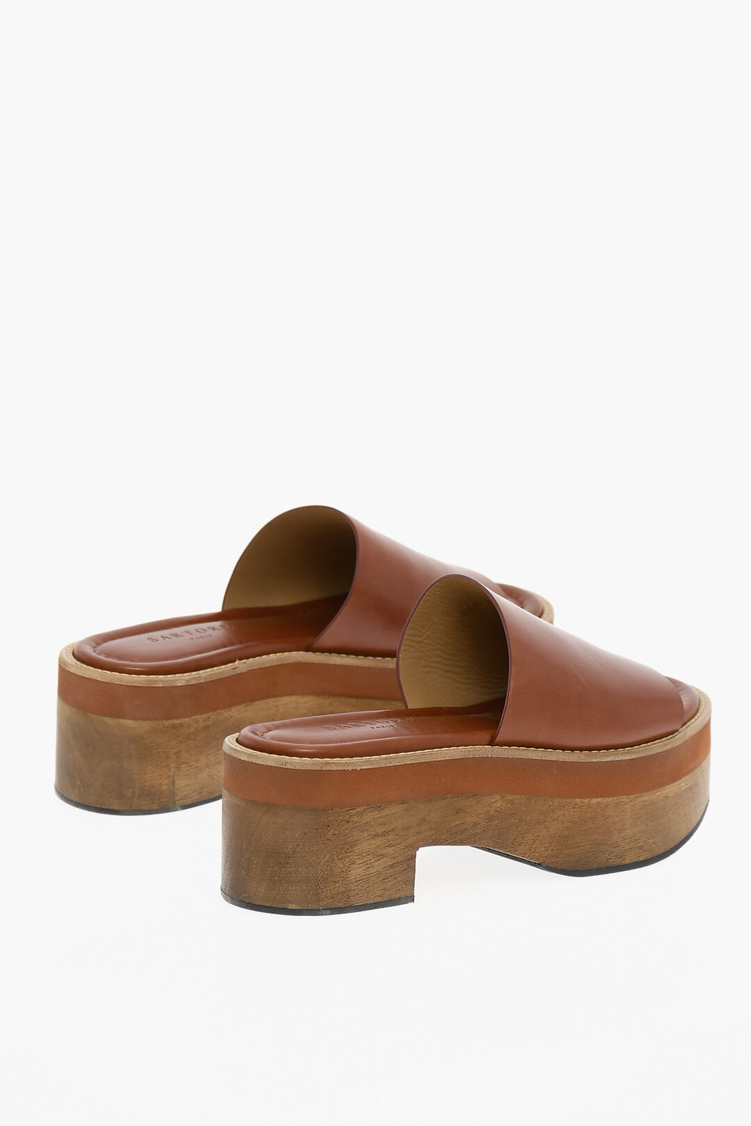 Sartore Leather Mules With Wool Sole Heel 7 cm women - Glamood Outlet