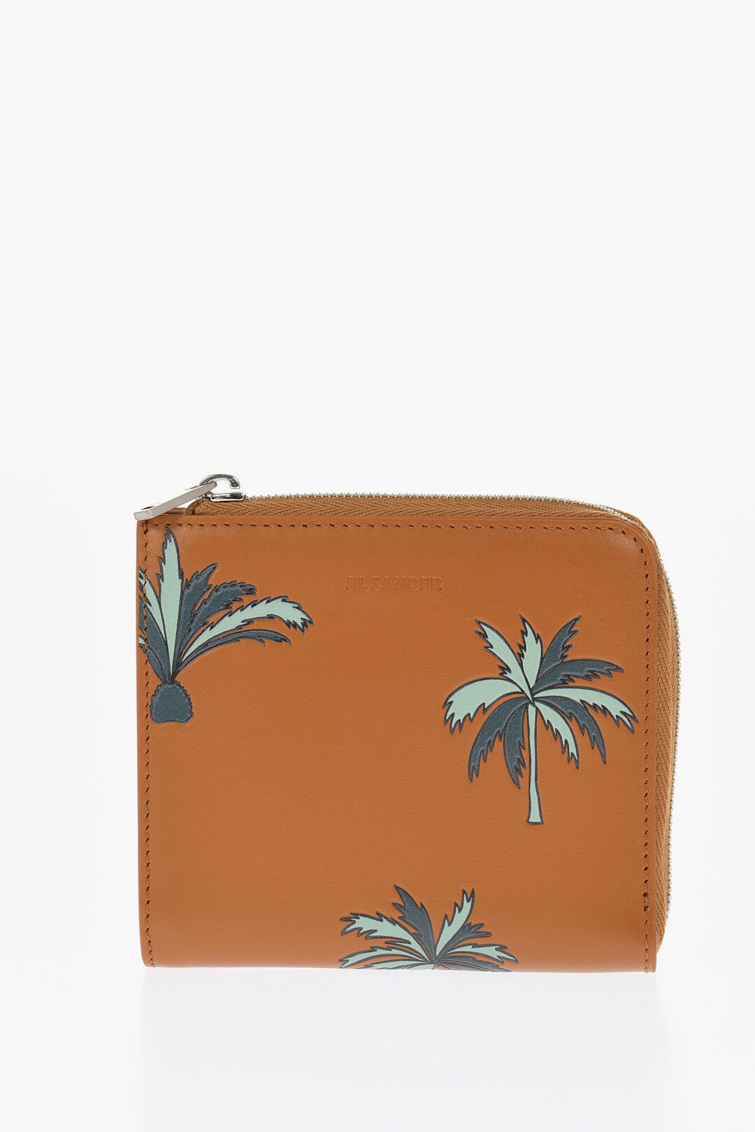 Jil Sander Leather PALM Wallet with Zipped Closure men - Glamood Outlet