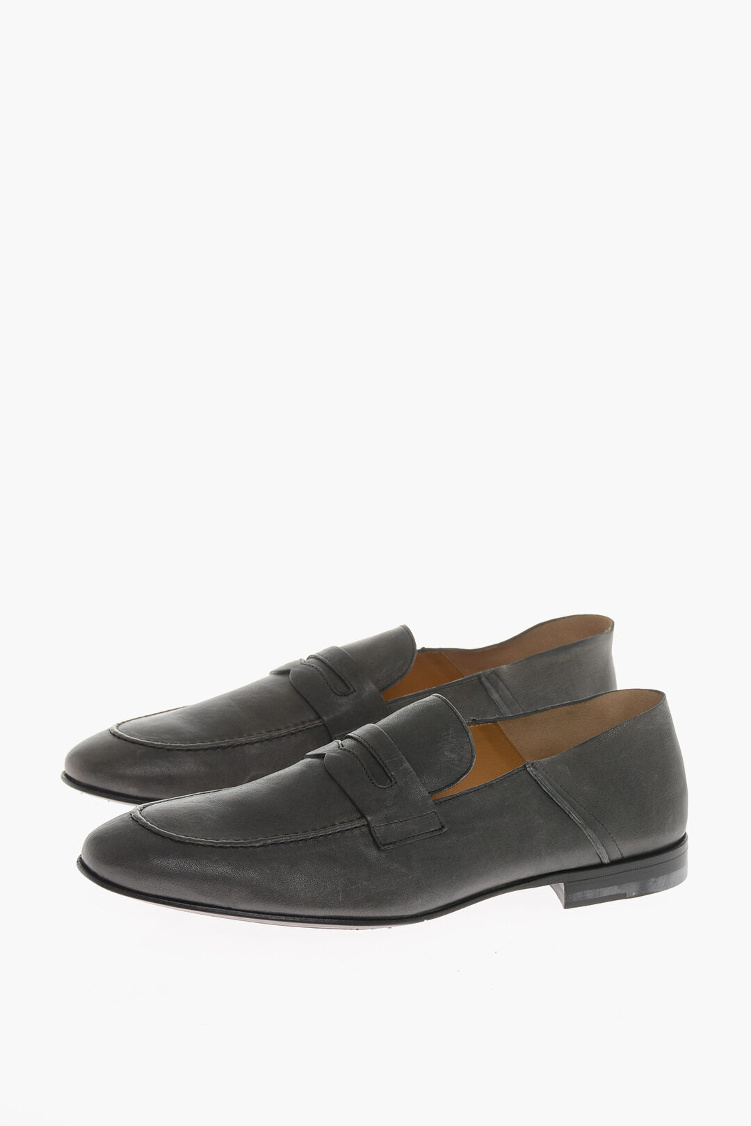 Testoni Leather Penny Loafers men - Glamood Outlet