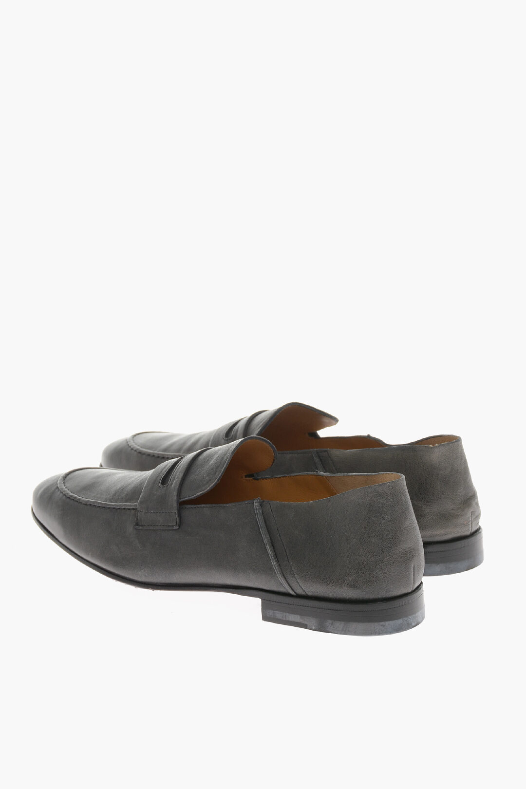 Testoni Leather Penny Loafers men - Glamood Outlet