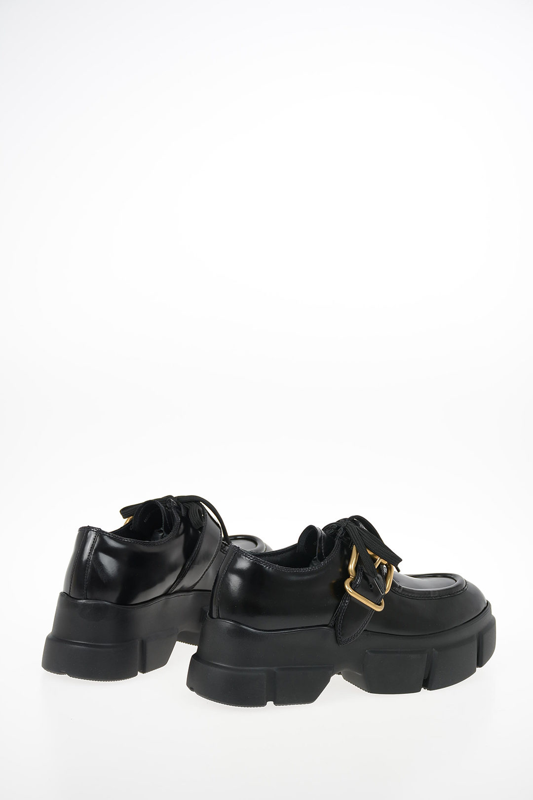 Prada Leather Platform Derby Shoes women - Glamood Outlet