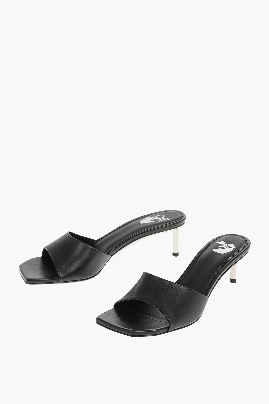 Off-White Leather SPONGE Mules 5cm women - Glamood Outlet
