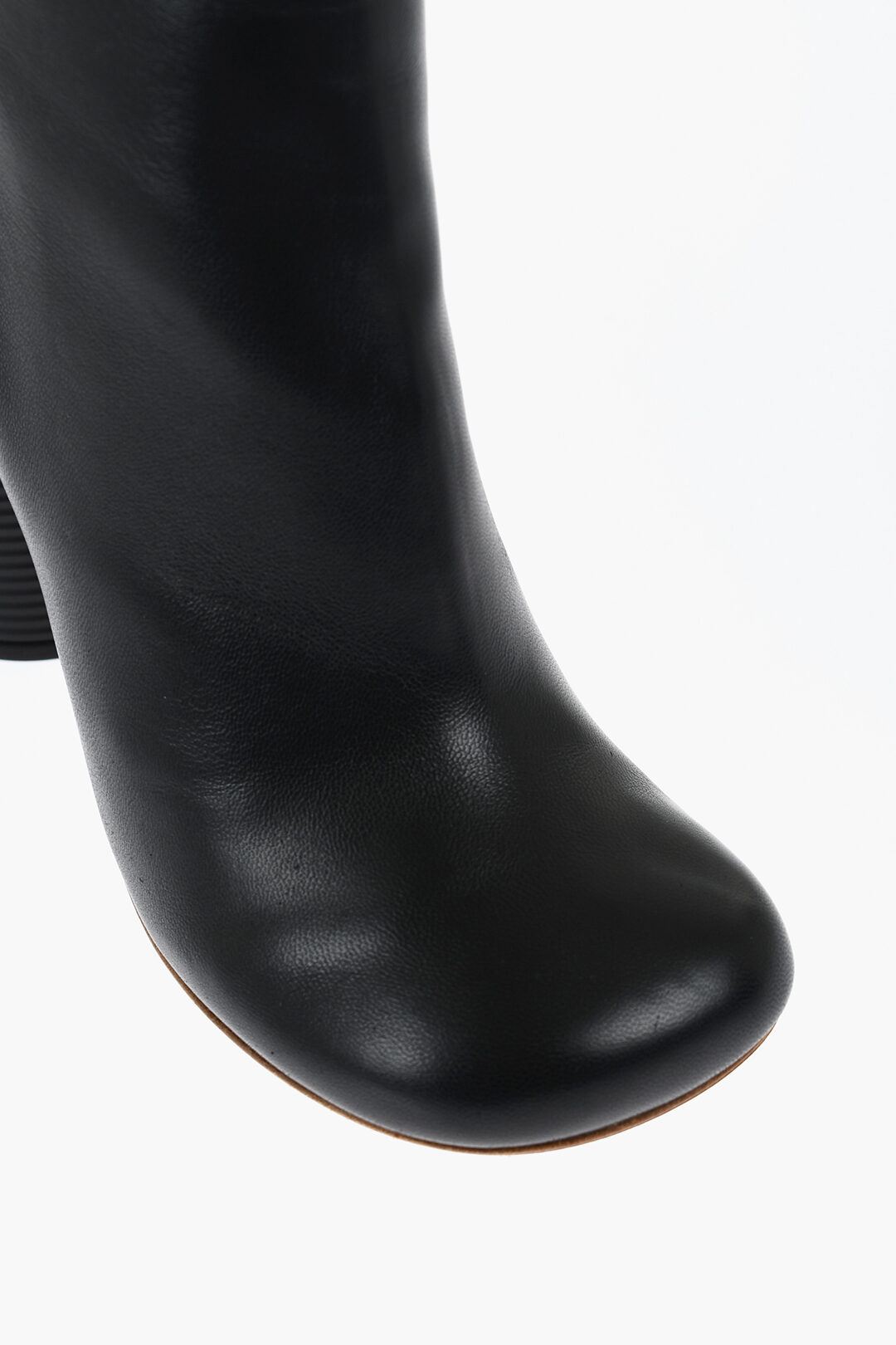 Off-White Leather SPRING Booties Statement Heel 11 cm women - Glamood ...