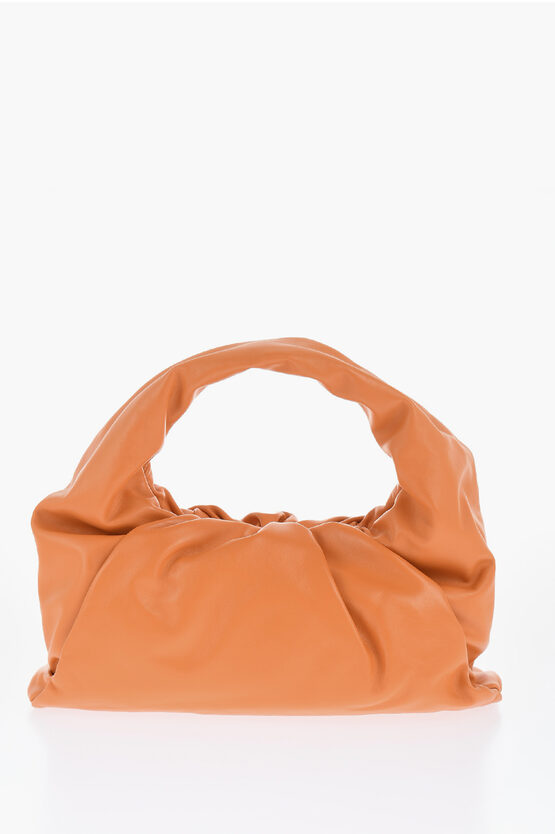 Bottega Veneta Leather The Shoulder Pouch Hobo Bag In Orange | ModeSens