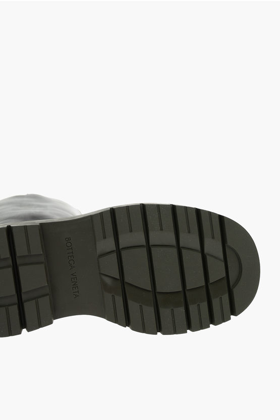 Bottega Veneta Leather TIRE Knee-high Boots with Contrasting Lug Sole ...