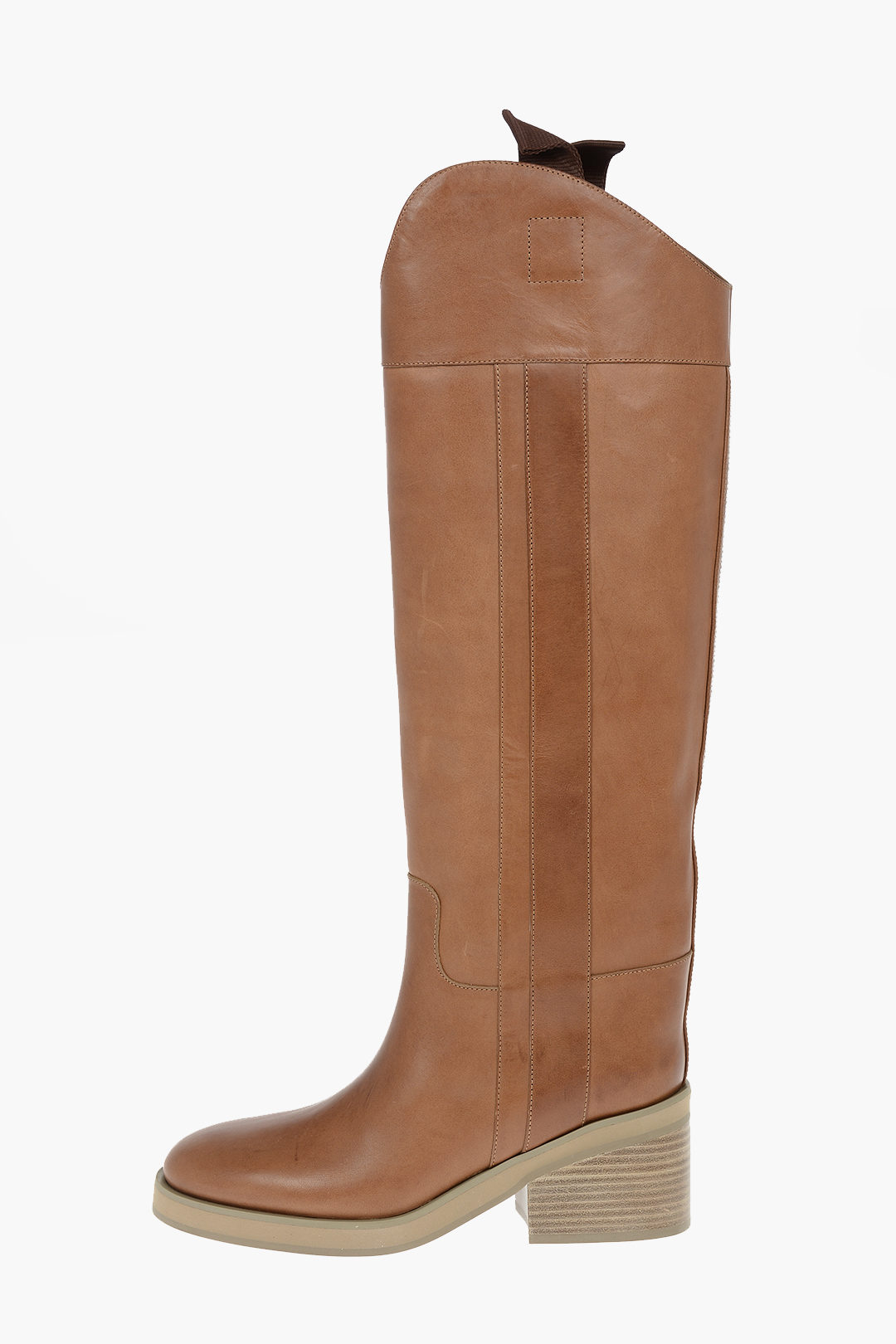 Jimmy Choo Leather TONYA Over-the-knee Boots with Woody Heel 7cm women ...