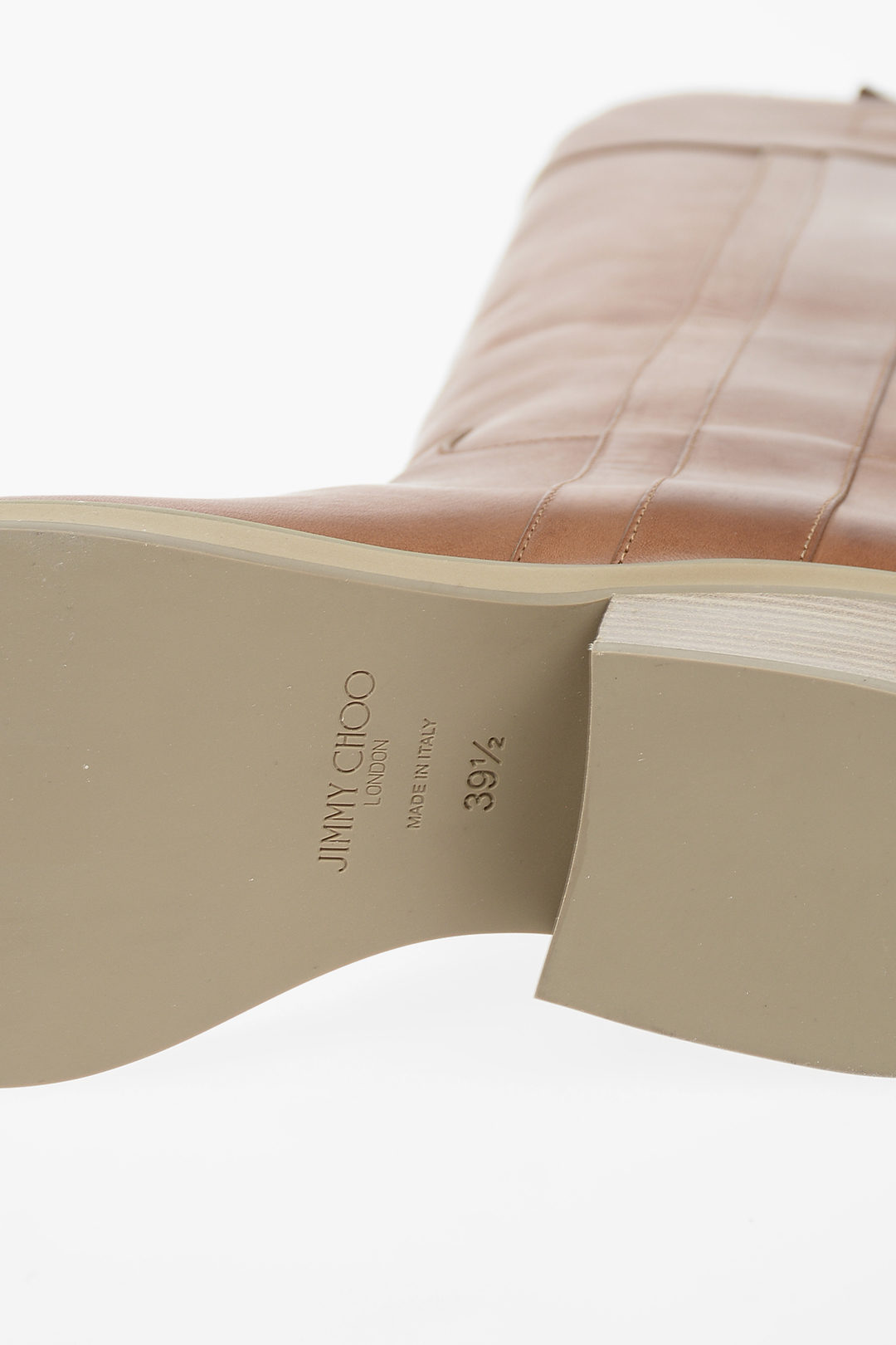 Jimmy Choo Leather TONYA Over-the-knee Boots with Woody Heel 7cm women ...