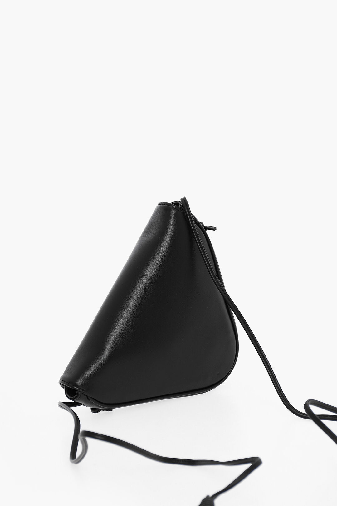 Celine Leather Triangle Crossbody Bag with Contrasting Logo unisex men ...