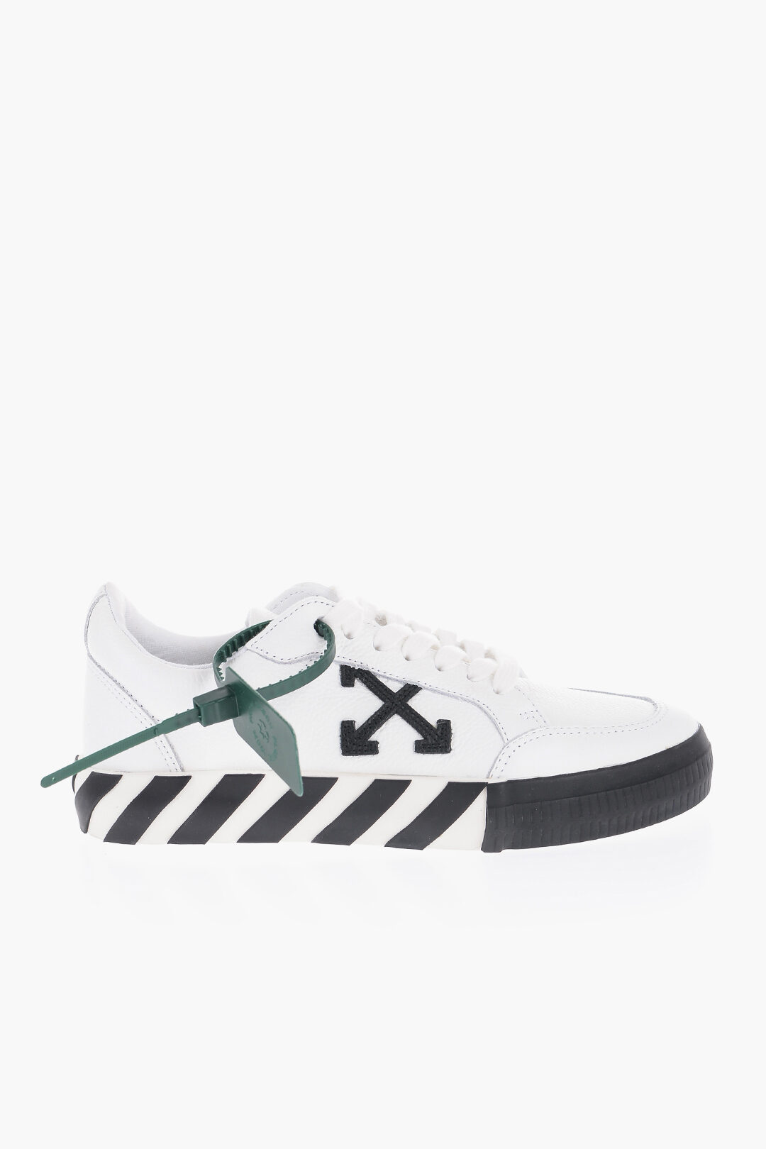 Off-White Leather VULCANIZED Low Top Sneakers with Contrasting Details ...
