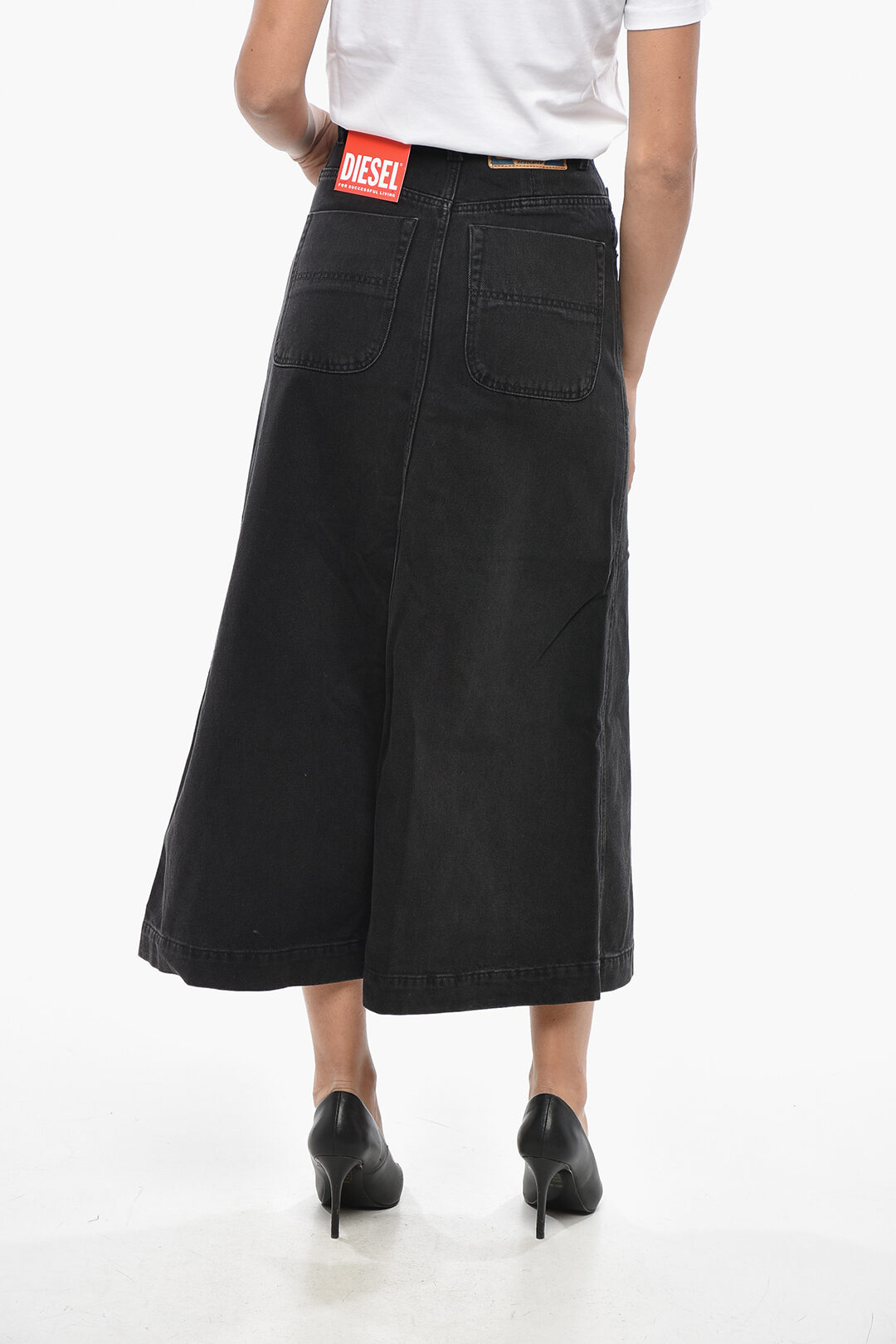 Diesel LIBRARY Denim ALBUS Skirt with Front Buttoning women - Glamood ...