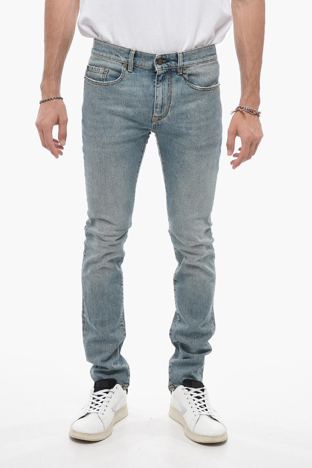 Saint Laurent Light-washed Skinny Denims men - Glamood Outlet