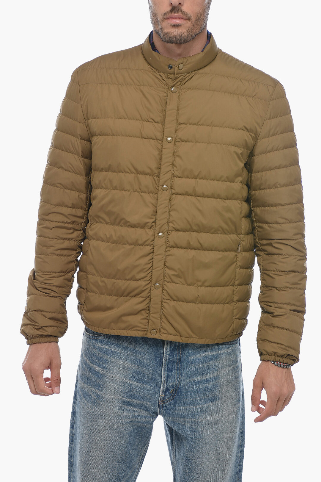 Woolrich Lightweitght Bomber Jacket with Stand-up Collar herren ...