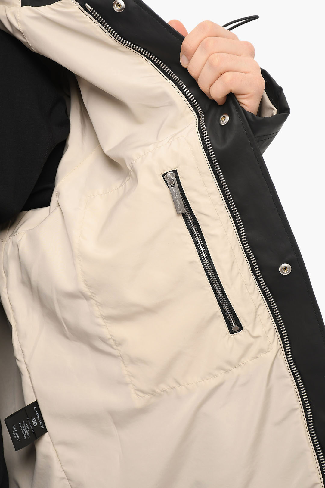 44 Label Group Lined Coat With Hood And Drawstrings men - Glamood Outlet