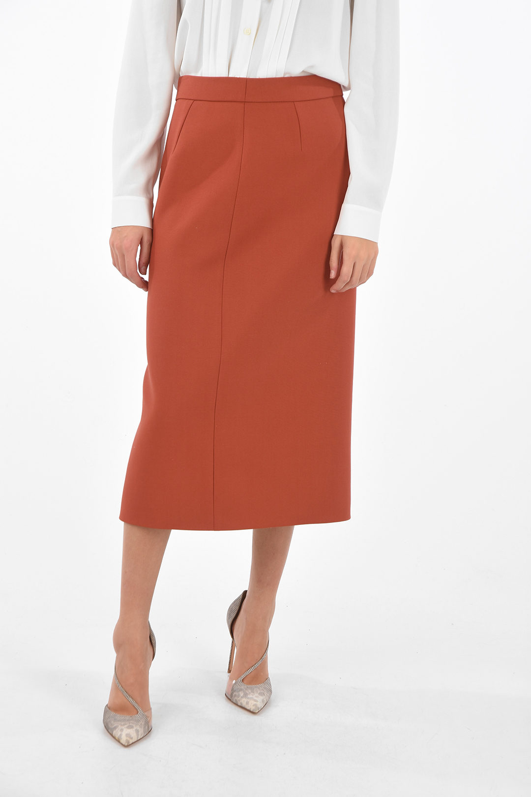 Prada Lined Longuette with Side Split women - Glamood Outlet