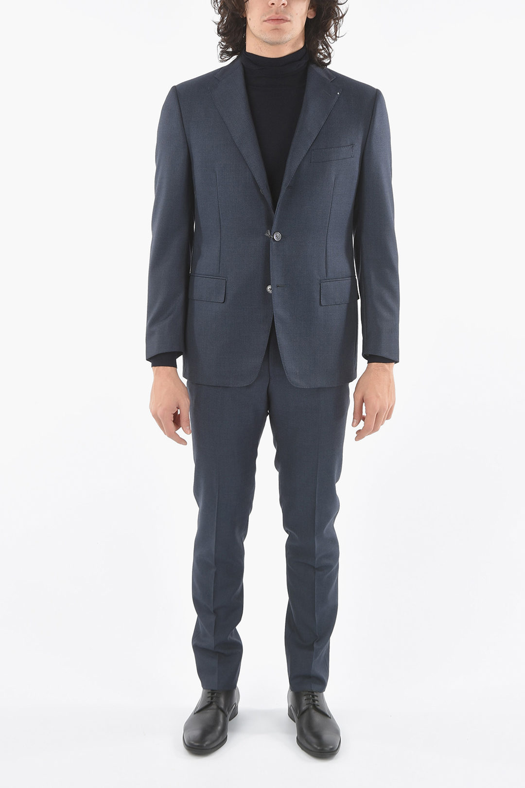 Corneliani Lined Suit with Flap Pocket and Trousers with Pinces men ...