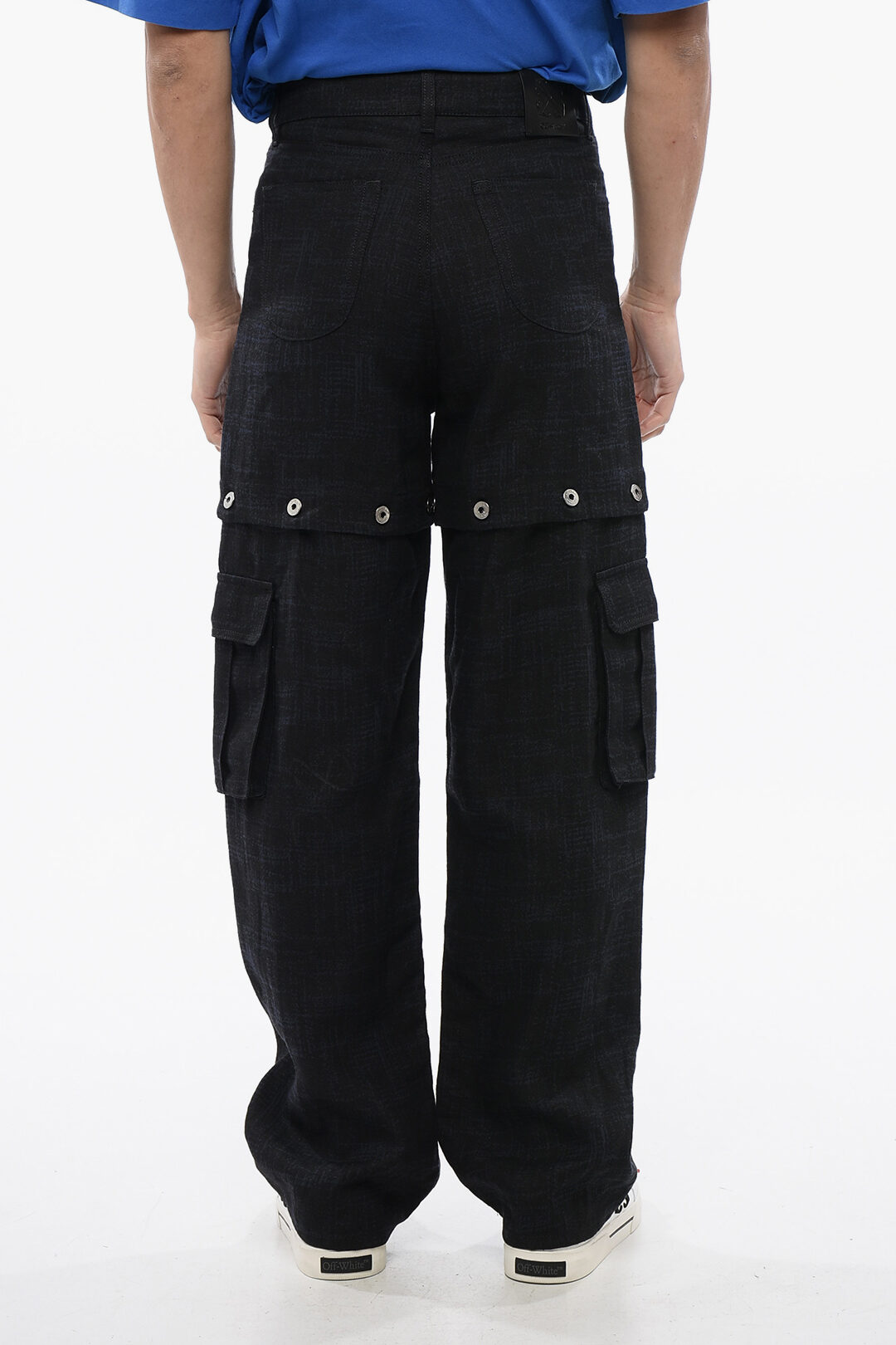Off-White Linen 90SLOGO Pants with Modular Design men - Glamood Outlet