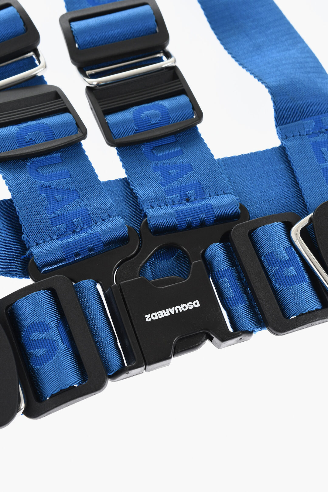 Dsquared2 Logoed Fabric Harness Belt with Metal Details 40mm men ...