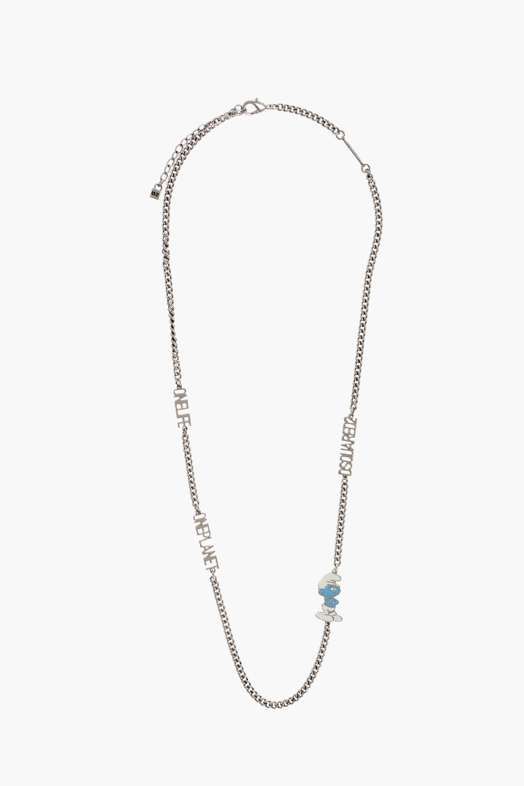 Dsquared2 Logoed Metal Chain SMURFS Necklace men - Glamood Outlet
