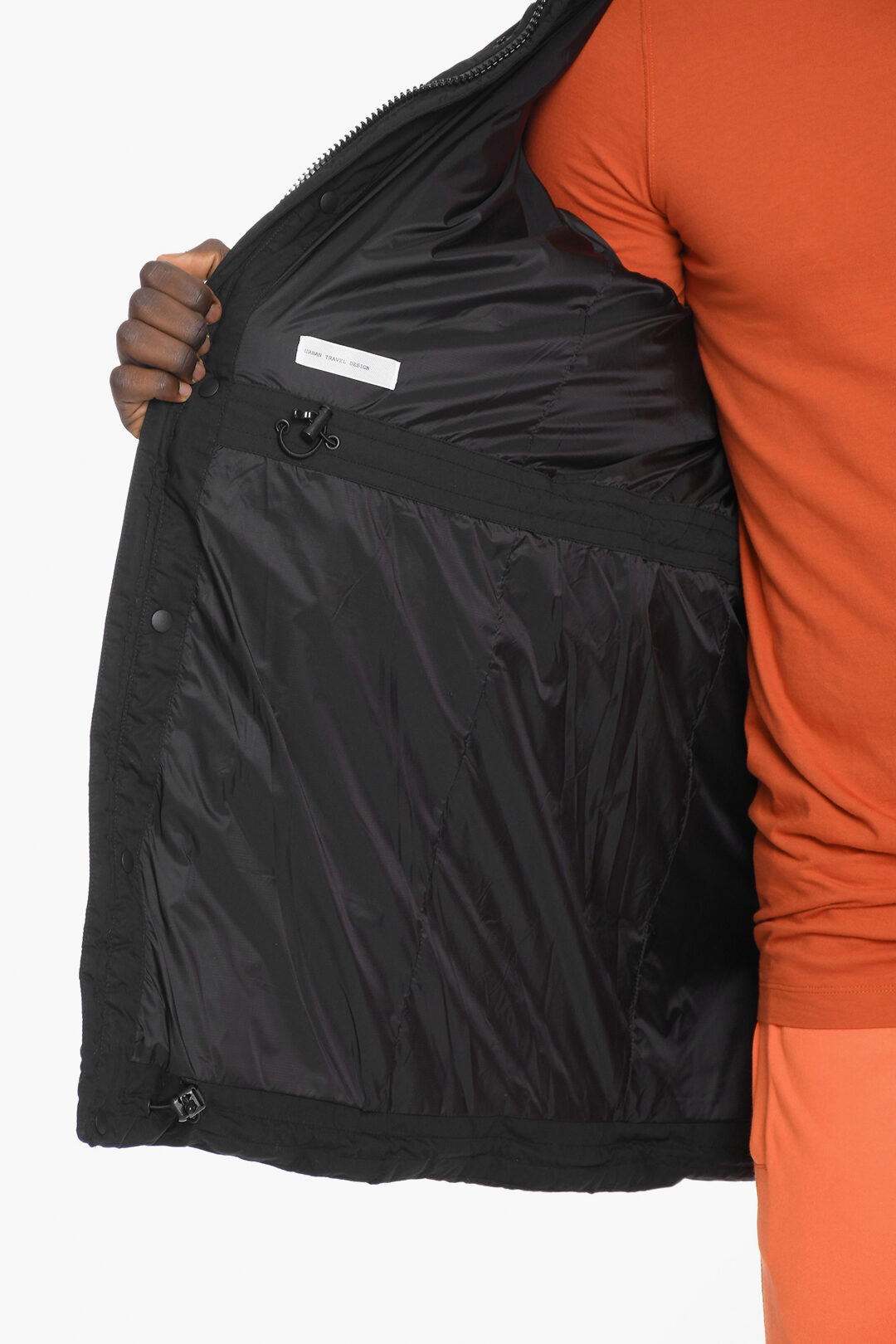 Adhoc Long Down Jacket with Concealed Placket men - Glamood Outlet