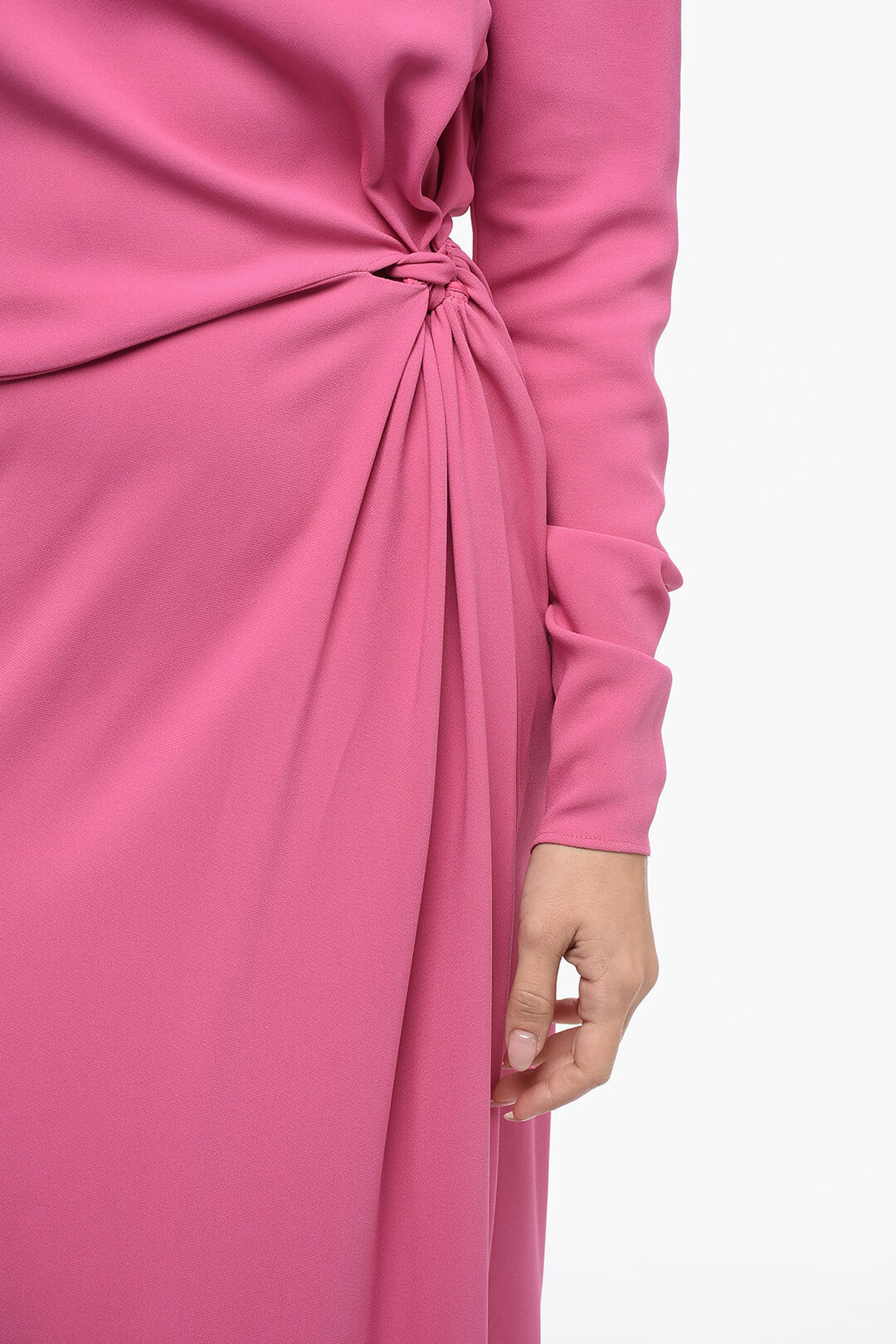 Lanvin Long-sleeved Bare Back Dress with Side Split women - Glamood Outlet